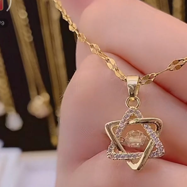 【未使用】ヘキサグラム シンプルダイヤCZ 18KGP Gold Plated necklace 1円オークション 送料一律 57の落札情報詳細 - ヤフオク落札価格検索 オークフリー