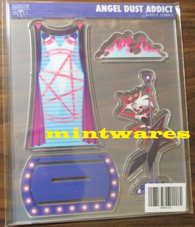 【未使用】Hazbin Hotel Angel Dust Addict Acrylic Figure + Stand Standee ...