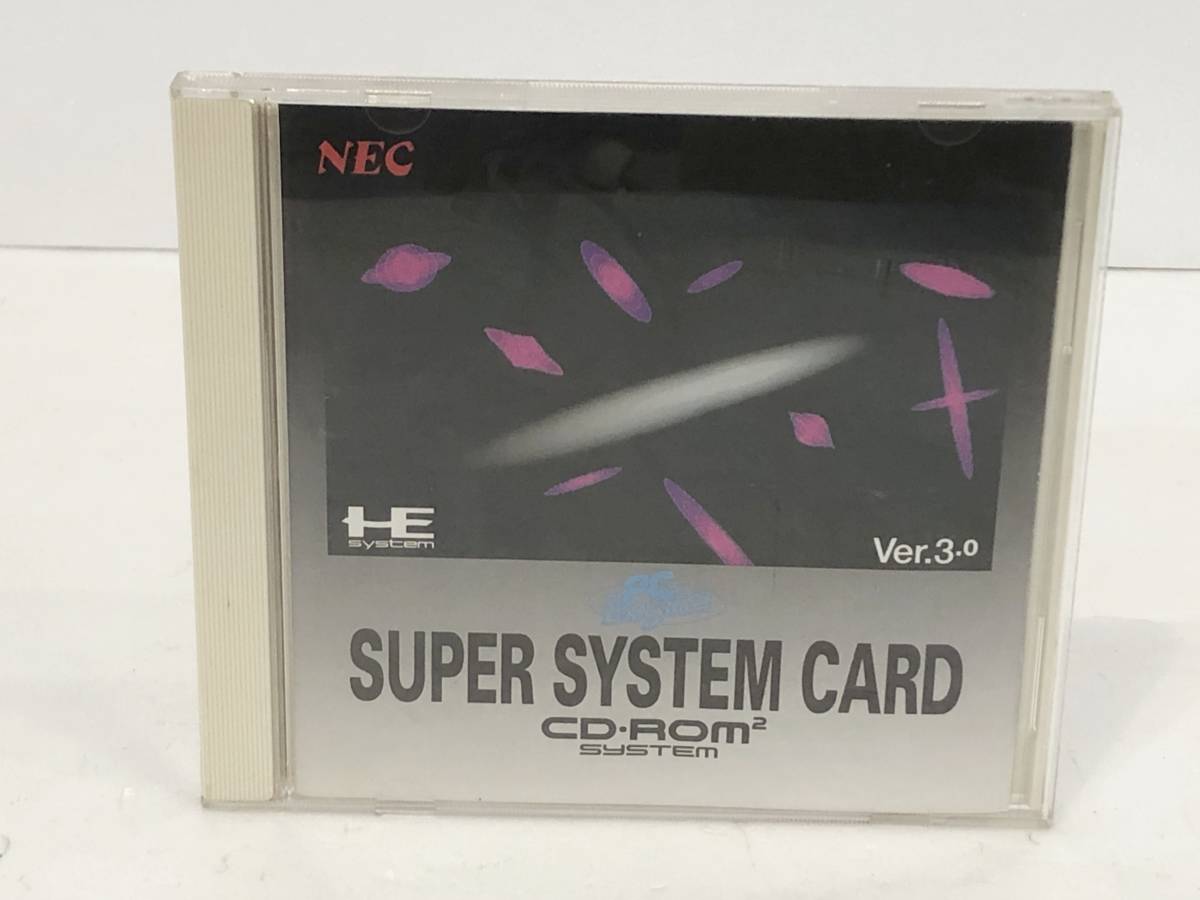 【傷や汚れあり】PC Engine PCエンジン HuCARD Huカード CD-ROM2 SUPER SYSTEM CARD スーパー ...