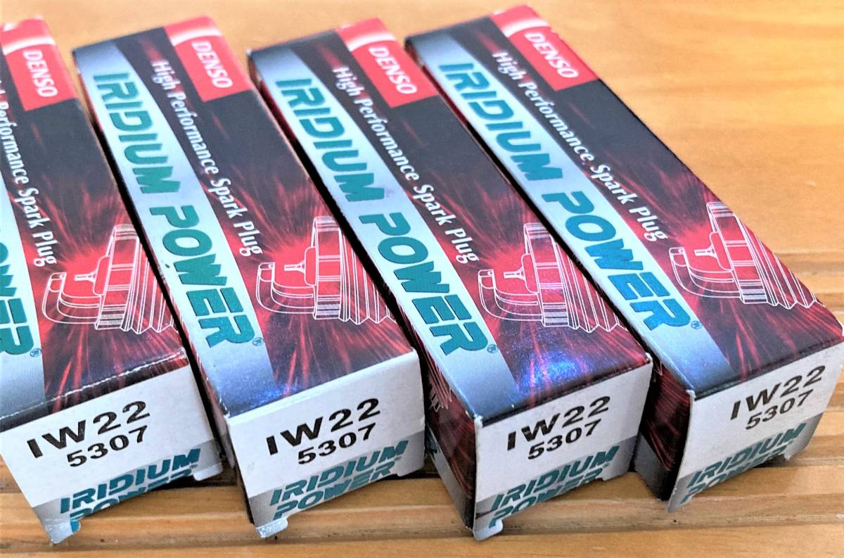 【未使用】【未使用】 DENSO ★ デンソー IRIDIUM POWER イリジウム パワー プラグ IW22 5307 4本セット 送料 ...