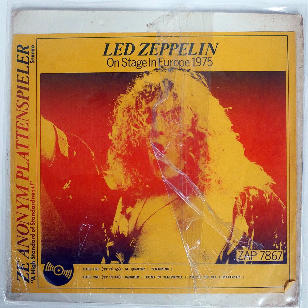 【中古】LED ZEPPELIN tour over europe 1980の落札情報詳細 - ヤフオク落札価格検索 オークフリー
