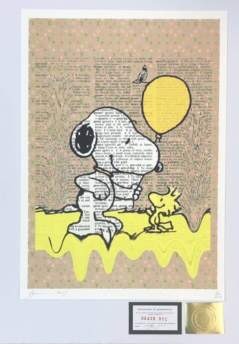 【未使用】DEATH NYC アートポスター 世界限定100枚 スヌーピー SNOOPY ポップアート PEANUTS ウッドストック ヴィトン 現代アート 限定ポスターの落札情報詳細 ...