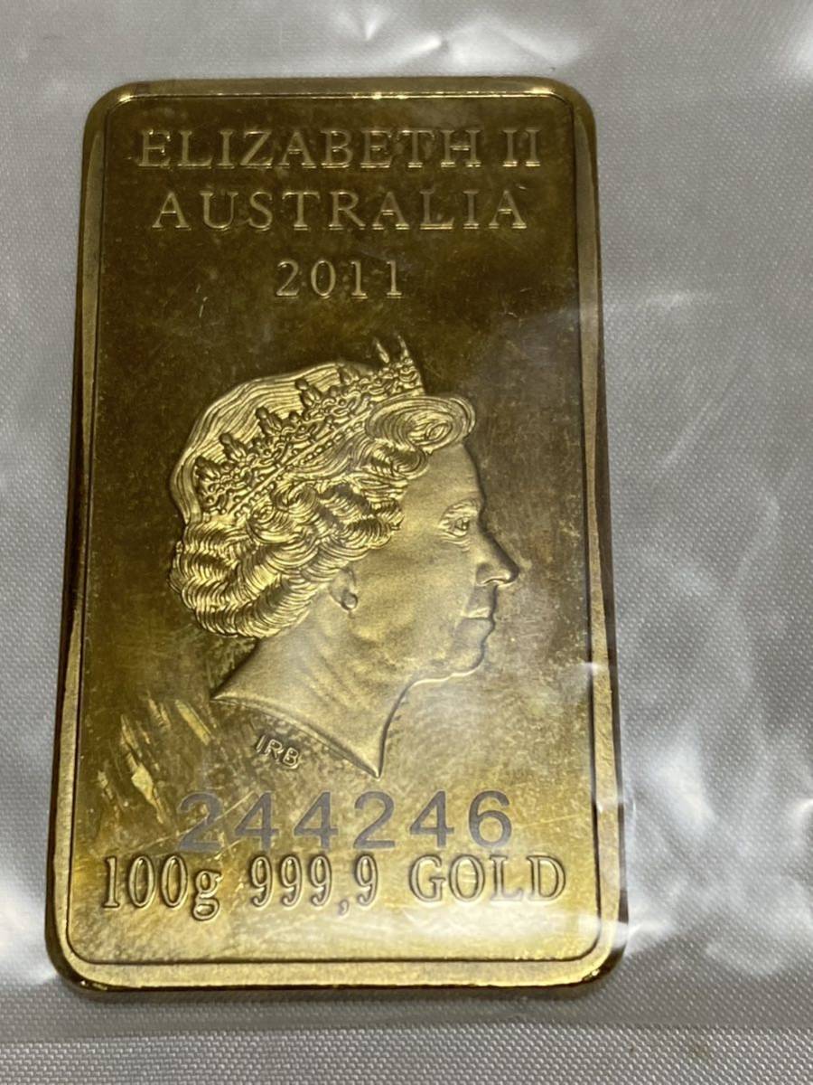 【傷や汚れあり】大型金貨 / Elizabeth Ⅱ Australia2011ゴールドバー 記念金貨コイン31.9g 24kgp Gold Platedの落札情報詳細 - ヤフオク落札価格 ...
