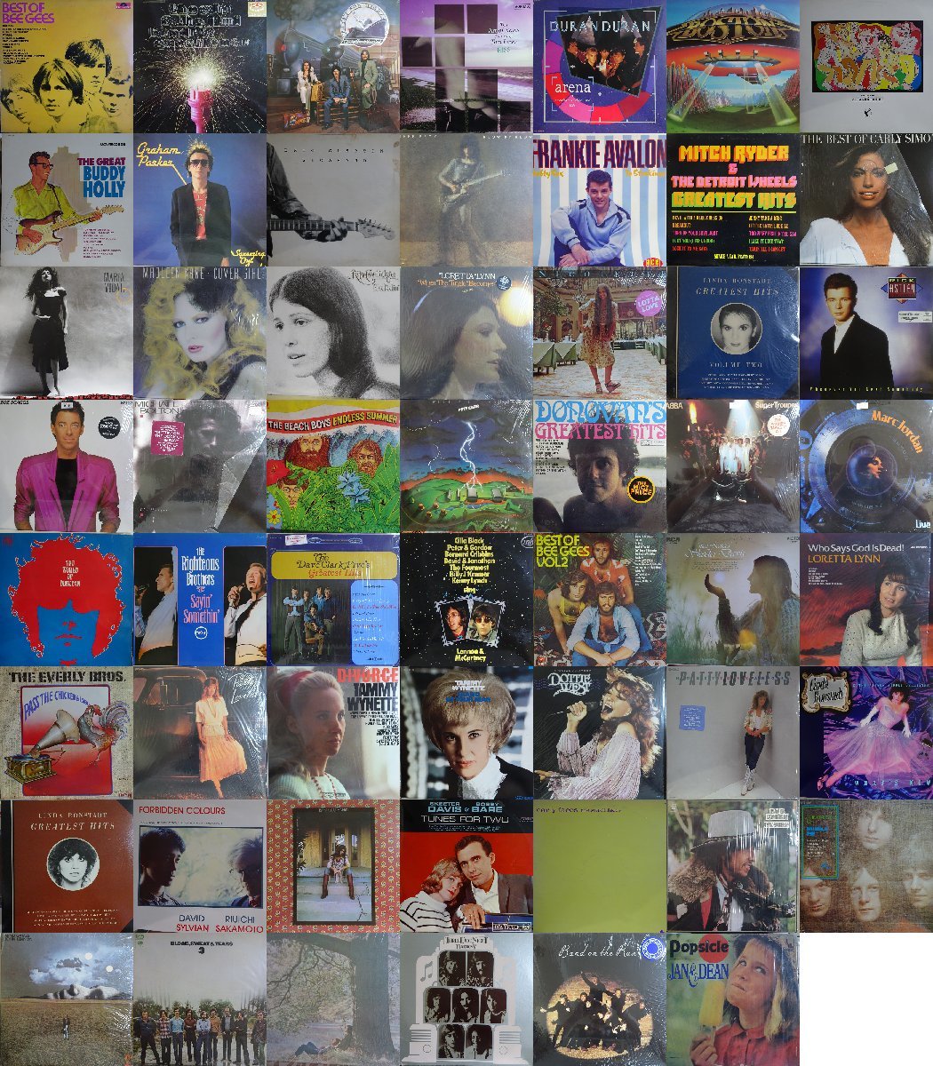 【やや傷や汚れあり】D00665【大量!ALL輸入盤!】 ALL IMPORT PRESS ROCK & POPS 洋楽 135枚以上 3箱セット / Donovan , Bee Gees ...