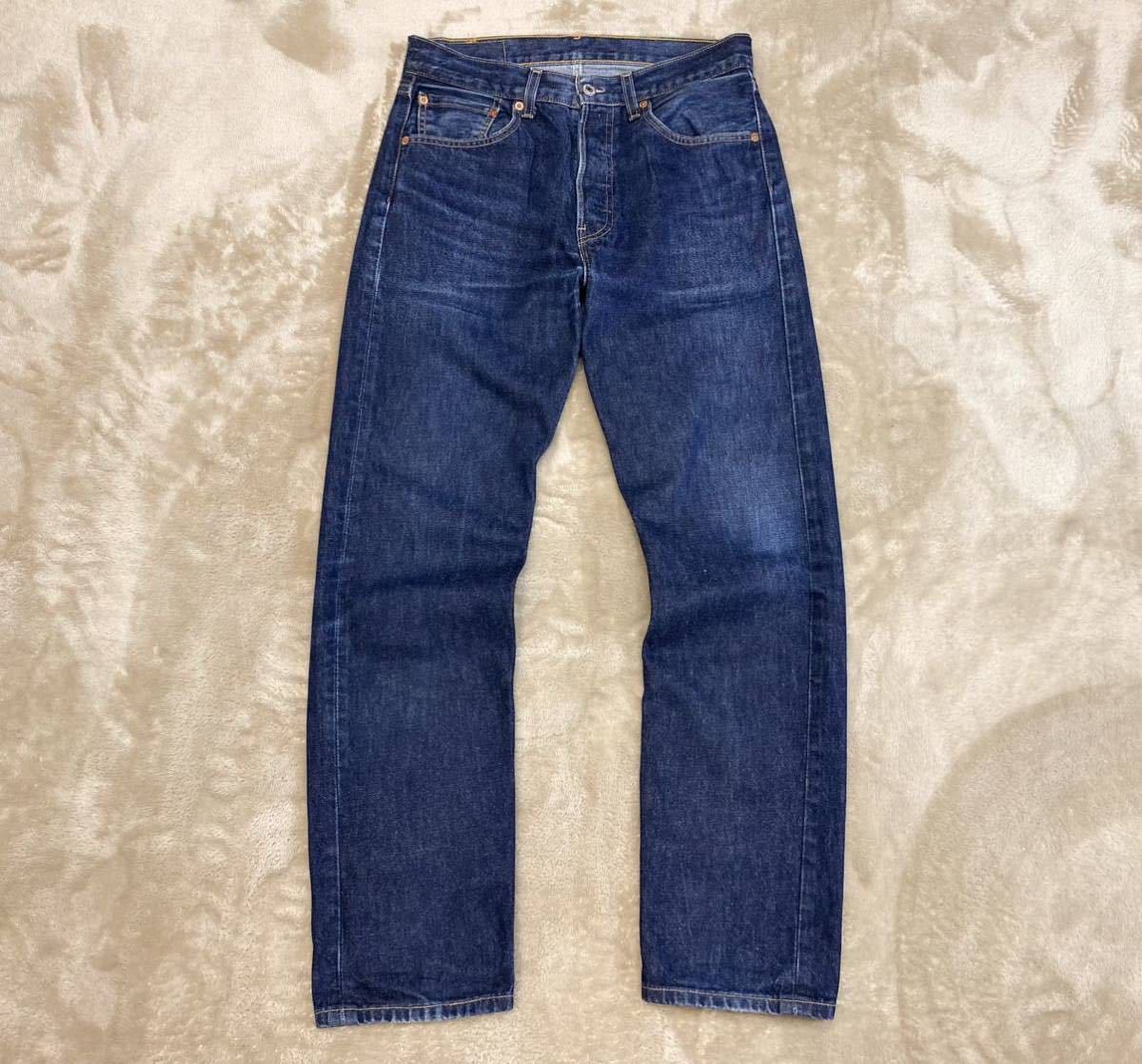 【目立った傷や汚れなし】希少！美品 2000's 2001年【EURO Levi's】リーバイス501 トルコ製 当時物「ヒゲ落ち」インディゴ デニムパンツ/ジーンズ 濃紺 W31の落札情報 ...