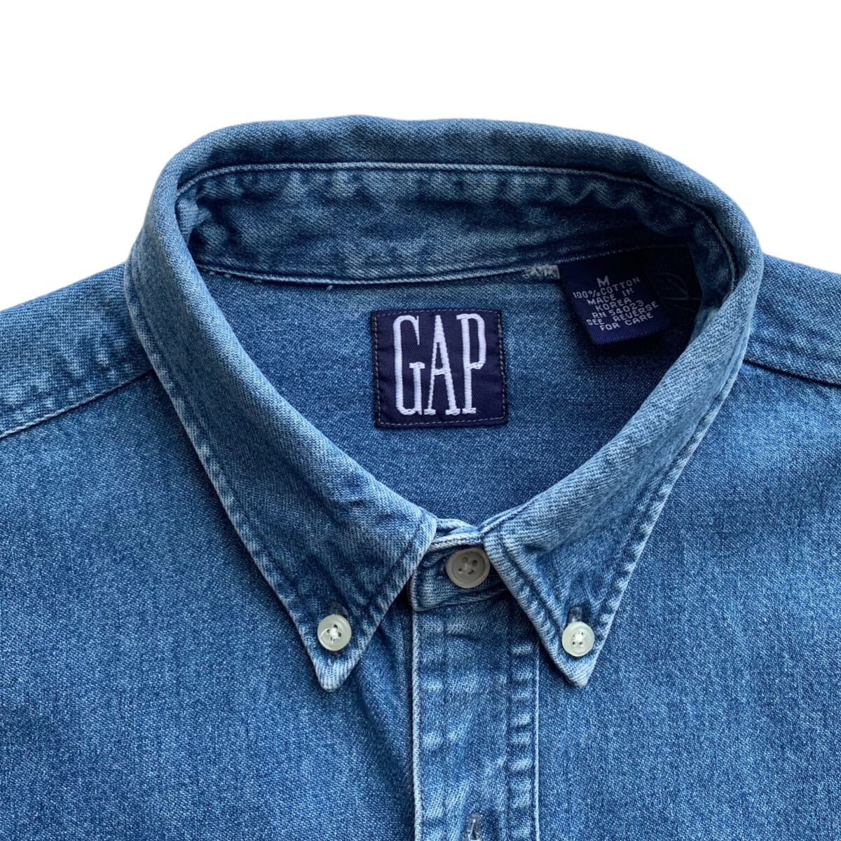 【目立った傷や汚れなし】90's OLD GAP デニムボタンダウンシャツ M デカタグ ビンテージ オールド ギャップ ワークシャツの落札情報詳細 - Yahoo!オークション落札価格検索 ...