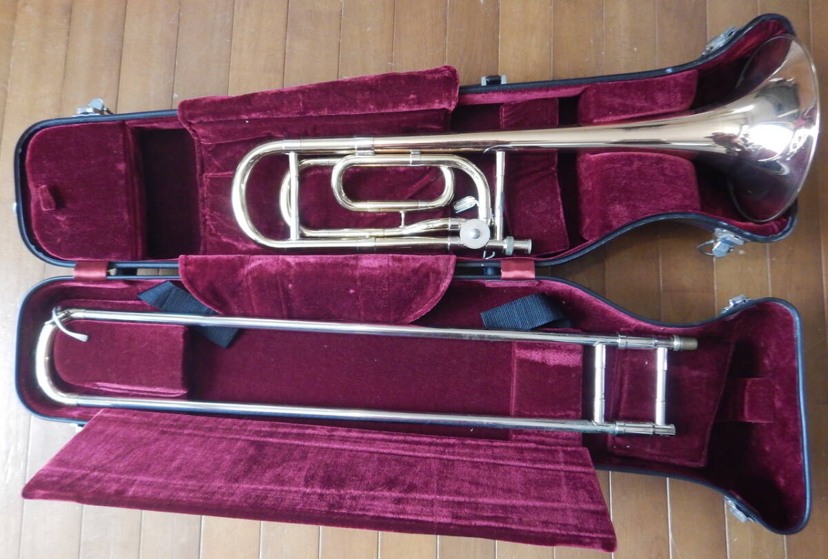 【傷や汚れあり】中古現状品 要メンテナンス BESSON ベッソン テナーバストロンボーン SOVEREIGN 944GS BACH 6 1 ...