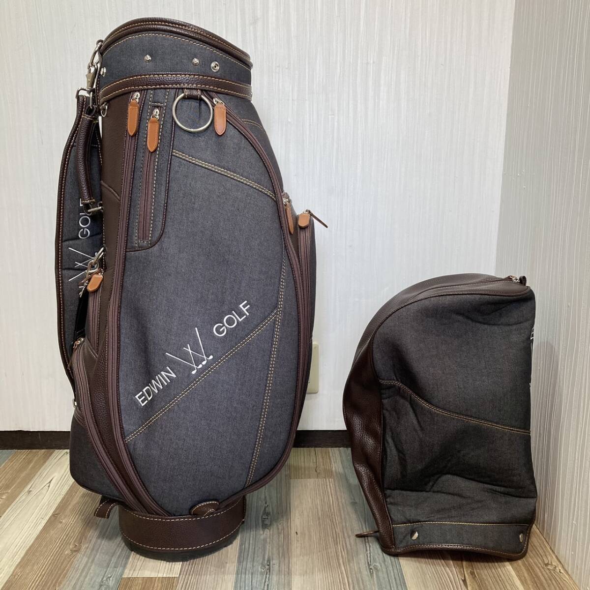 【傷や汚れあり】EDWIN GOLF エドウィン ゴルフ キャディバッグ 管理番号O-1067の落札情報詳細 - ヤフオク落札価格検索 オークフリー
