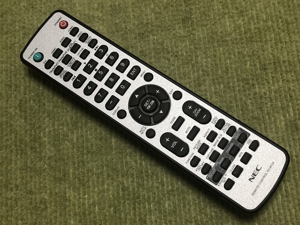 【やや傷や汚れあり】★ RU-M124 NEC 液晶モニター用リモコン MultiSync ディスプレイ プロジェクターの落札情報詳細 ...