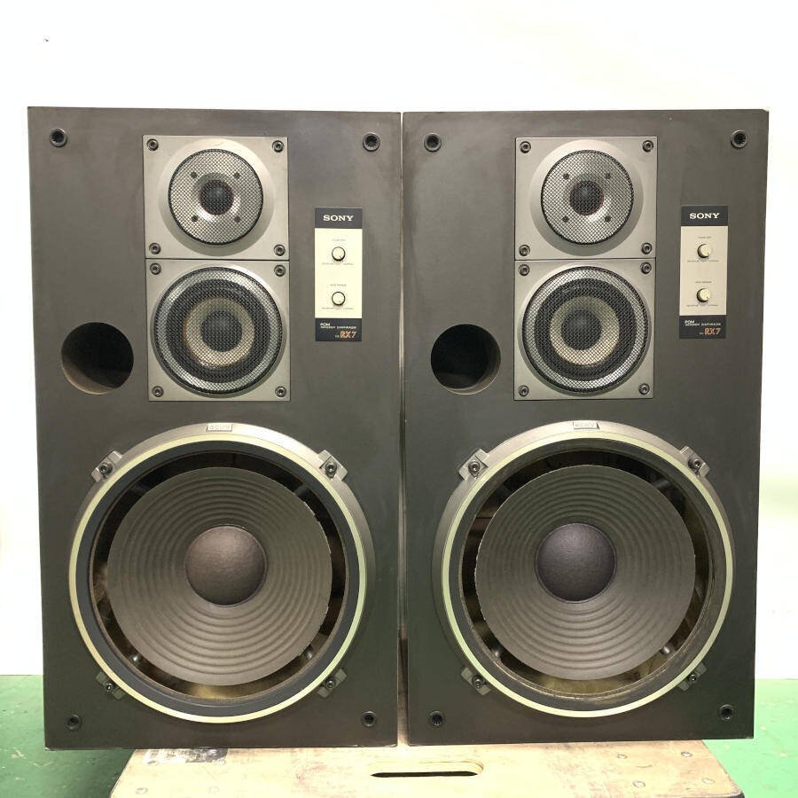 【全体的に状態が悪い】SONY ソニー SS-RX7 3Way スピーカー ペア ブックシェルフ型 ネットカバーx2付き 現状品の落札情報詳細 ...