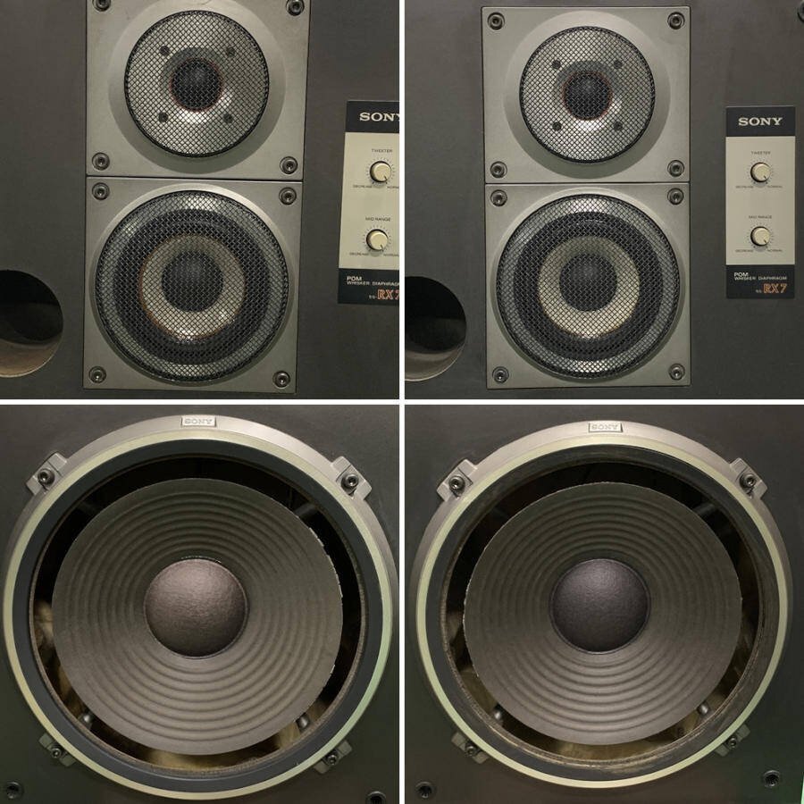 【全体的に状態が悪い】SONY ソニー SS-RX7 3Way スピーカー ペア ブックシェルフ型 ネットカバーx2付き 現状品の落札情報詳細 ...