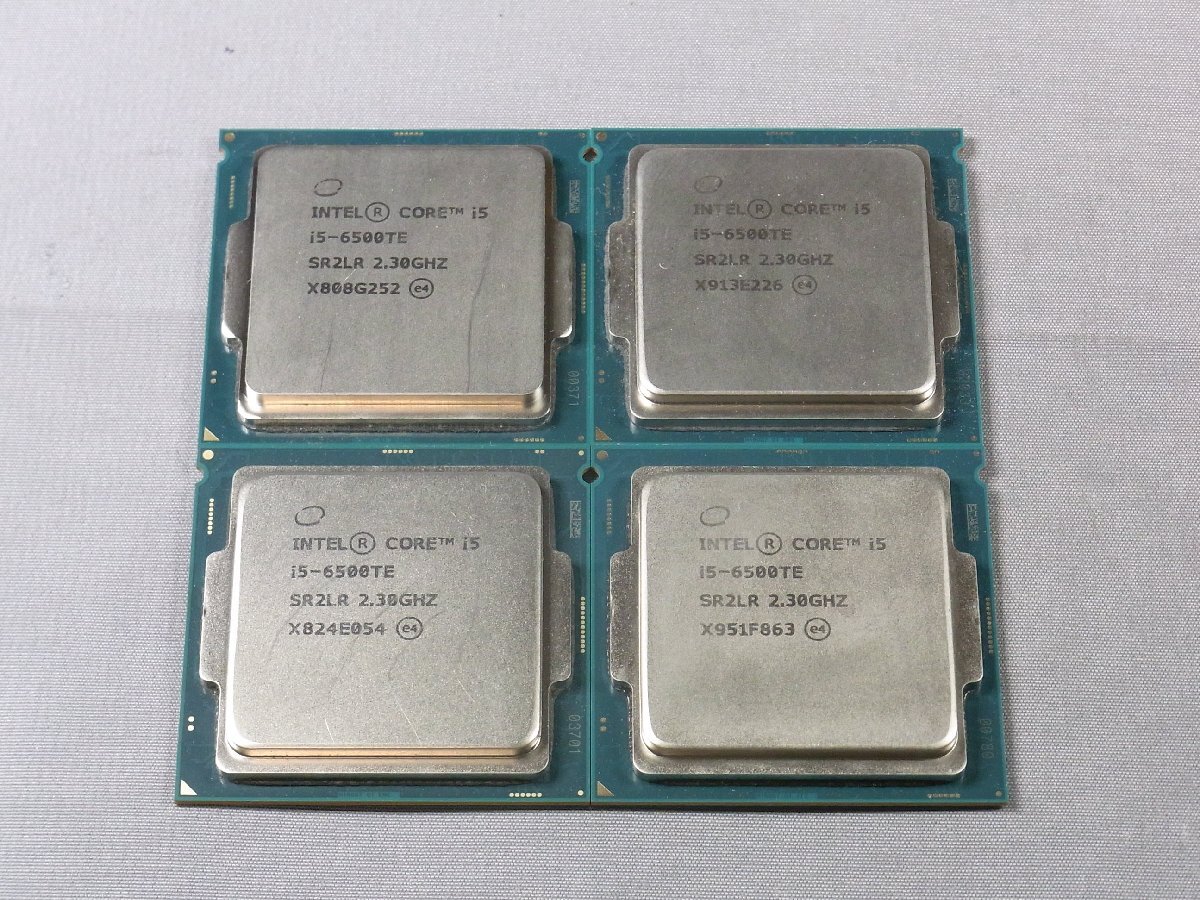 【やや傷や汚れあり】B38857 O-02365 intel Core i5-6500TE LGA1151 CPU 4個セット 動作品の落札 ...