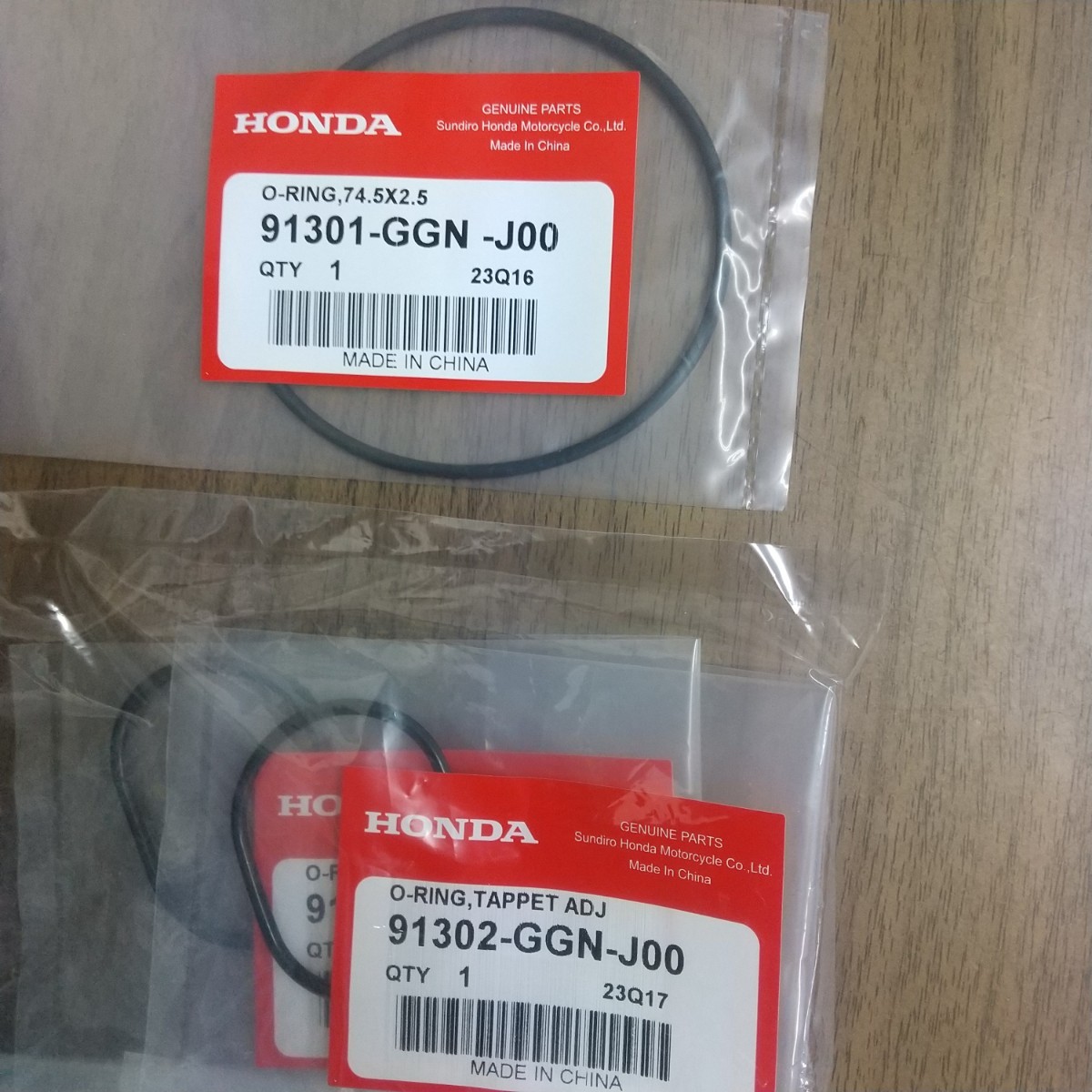 【未使用】カブ50 クロスカブ50 カブ50プロ シリンダーヘッド Oリング 3点 AA04 AA06 AA07 AA09 91301-GGN-J00 91302-GGN-J00 純正 新品の ...