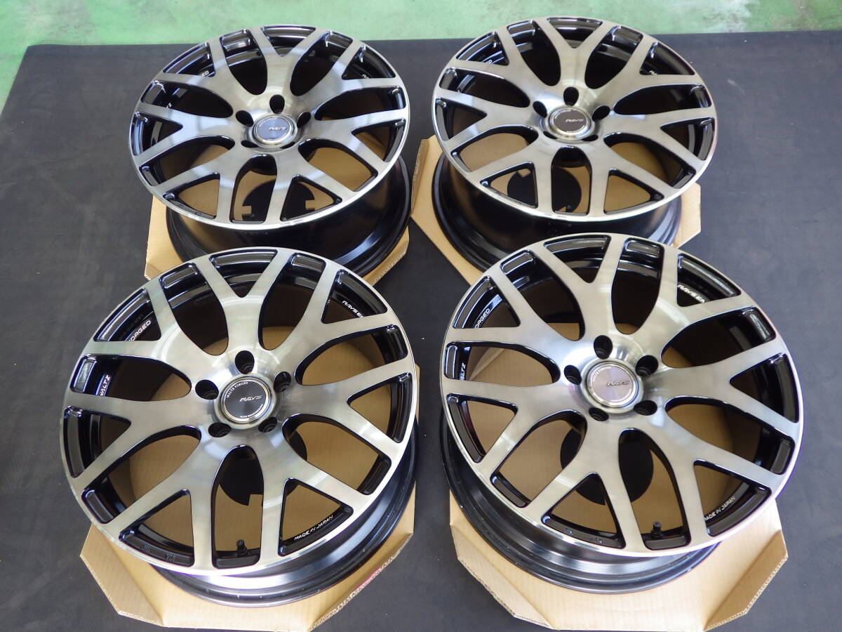 【目立った傷や汚れなし】レイズRAYS鍛造 ヴァルツフォージド WALTZ FORGED S7 18X8.0 +43 5-114.3 ヘプタゴンナット 美品・ガリ傷なしの落札情報詳細 ...