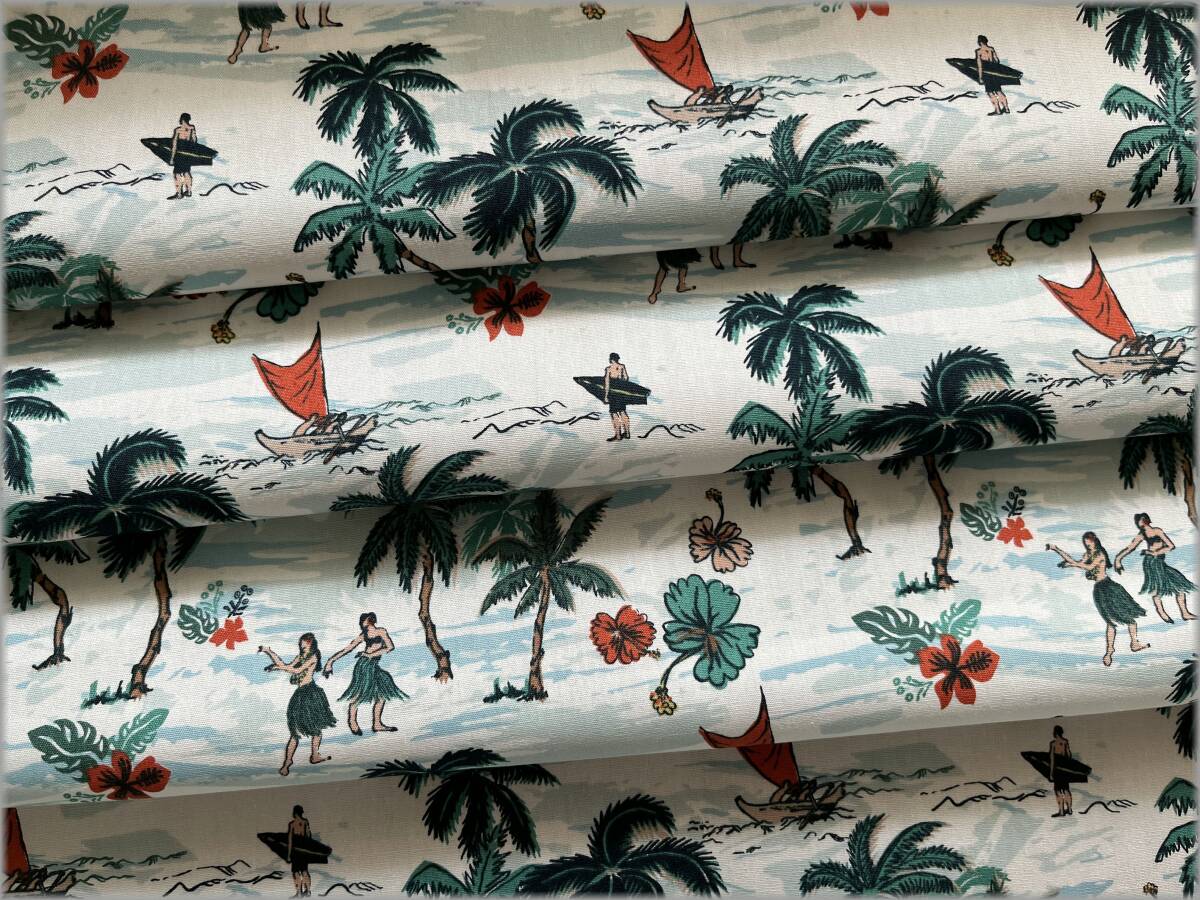 【未使用】mets★5m*ハワイアンプリント*white*palm tree*ブロード*生地A1の落札情報詳細 - Yahoo!オークション落札価格検索 オークフリー