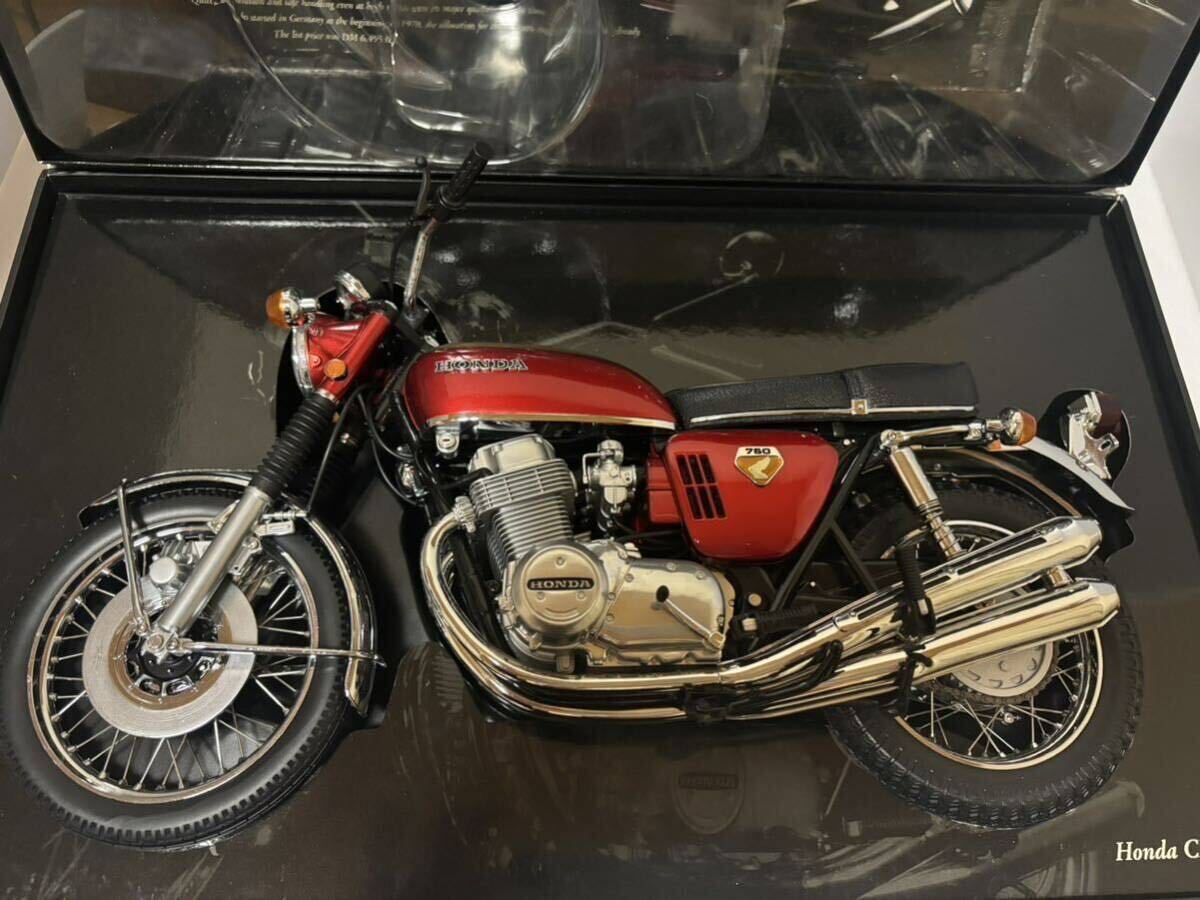 【やや傷や汚れあり】②MINICHAMPS ミニチャンプス オートバイ 1/6スケール Honda CB750 Red Metallic 1968 ホンダの落札情報詳細 - ヤフオク落札価格 ...