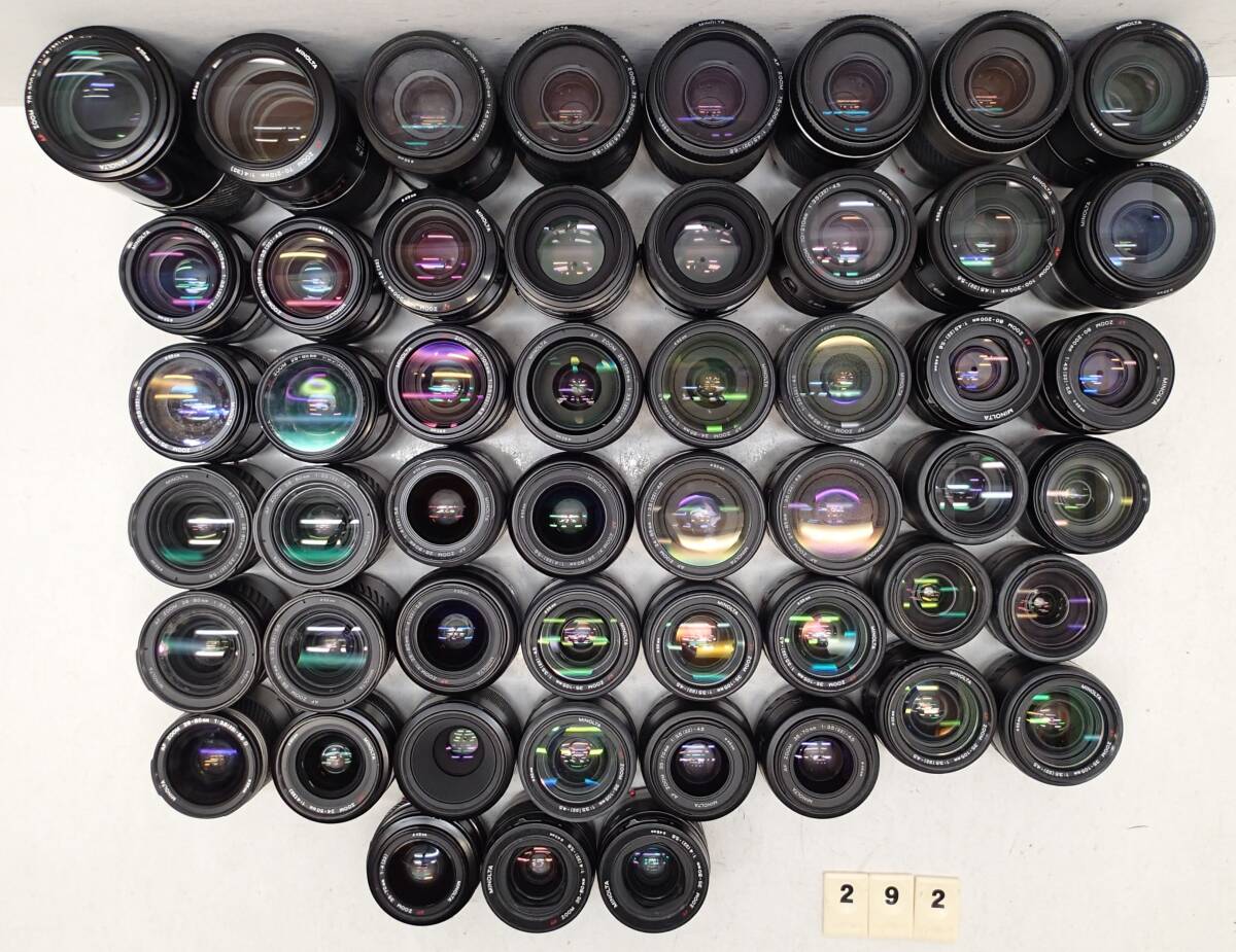 【全体的に状態が悪い】M292D 大量51個 MINOLTA ミノルタ 純正 AF レンズ D Φ55 75-300mm 100 MACRO ...