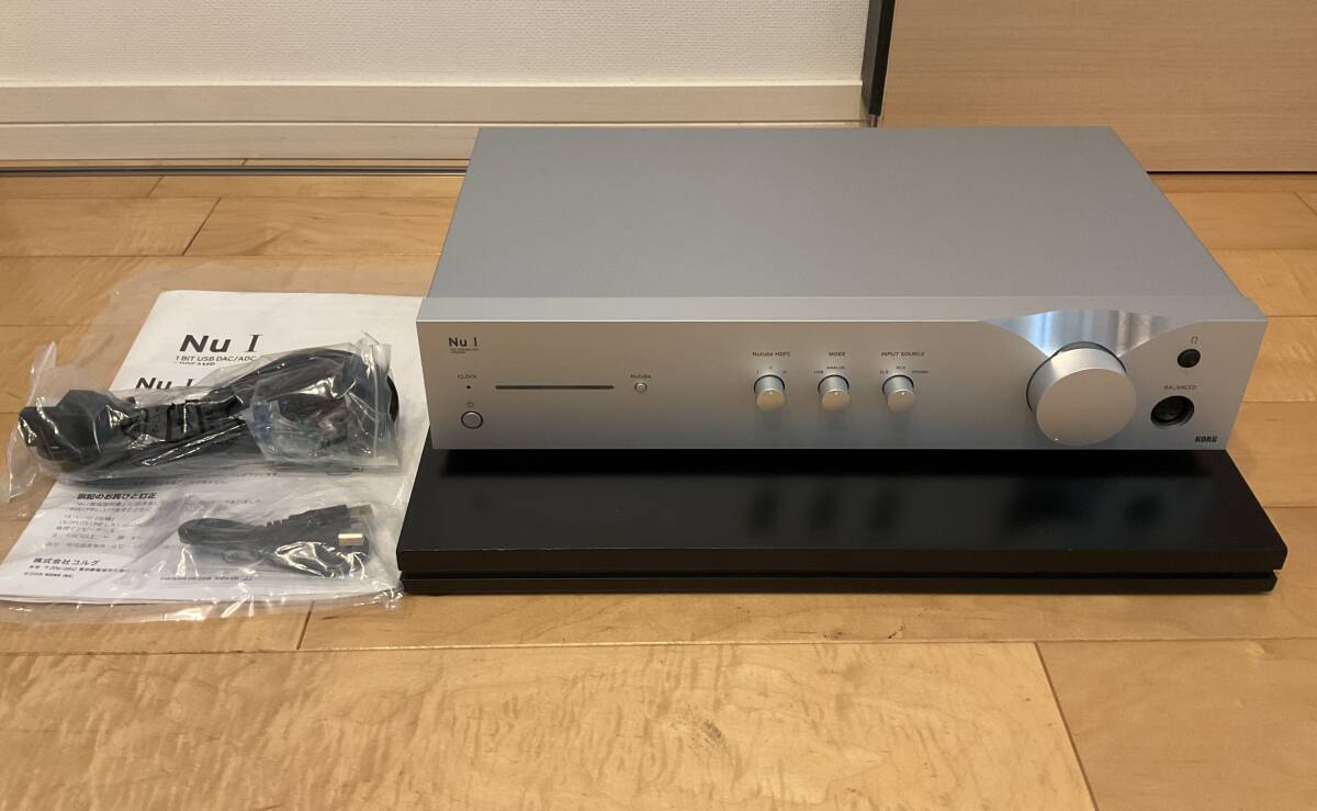 【未使用に近い】KORG Nu1 USB DAC プリアンプ MM/MC フォノ・アンプ搭載 Nutube 直熱双三極管 搭載の落札情報詳細 ...