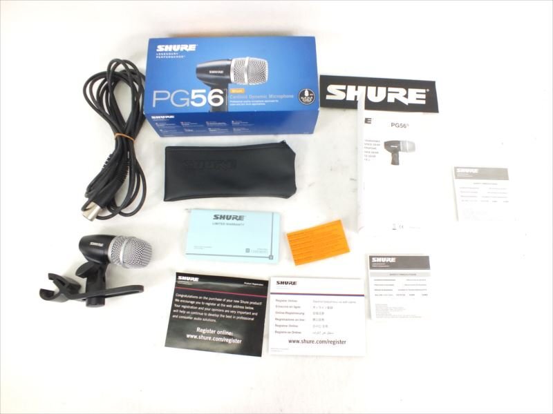 【やや傷や汚れあり】♪ SHURE シュアー PG56 マイク 中古 現状品 240311H2080の落札情報詳細 - Yahoo ...