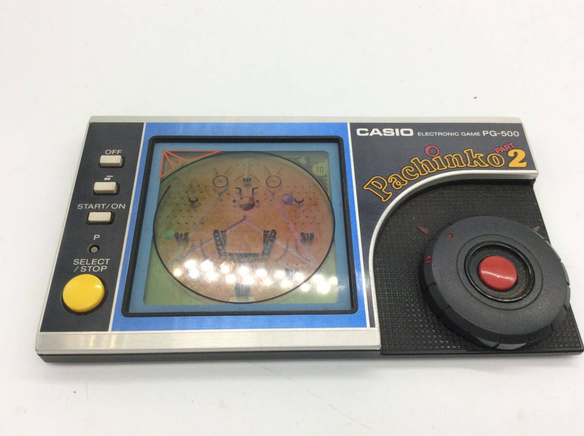 【目立った傷や汚れなし】＃5510 昭和レトロ 希少 CASIO ELECTRONIC GAME PG-500 Pachinko2 パチンコ2 ...
