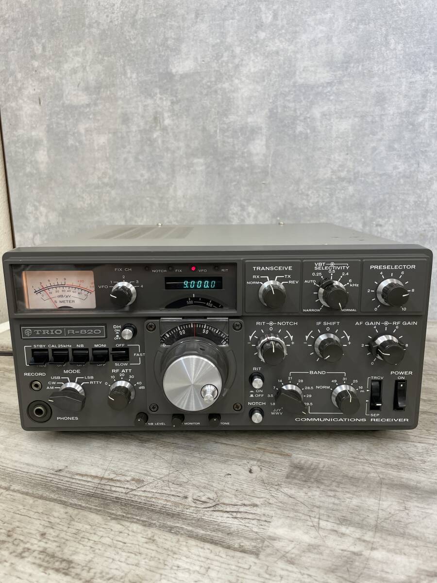 【傷や汚れあり】TRIO R-820 AM.CWフィルター付き COMMUNICATIONS RECEIVERの落札情報詳細 - ヤフオク落札 ...