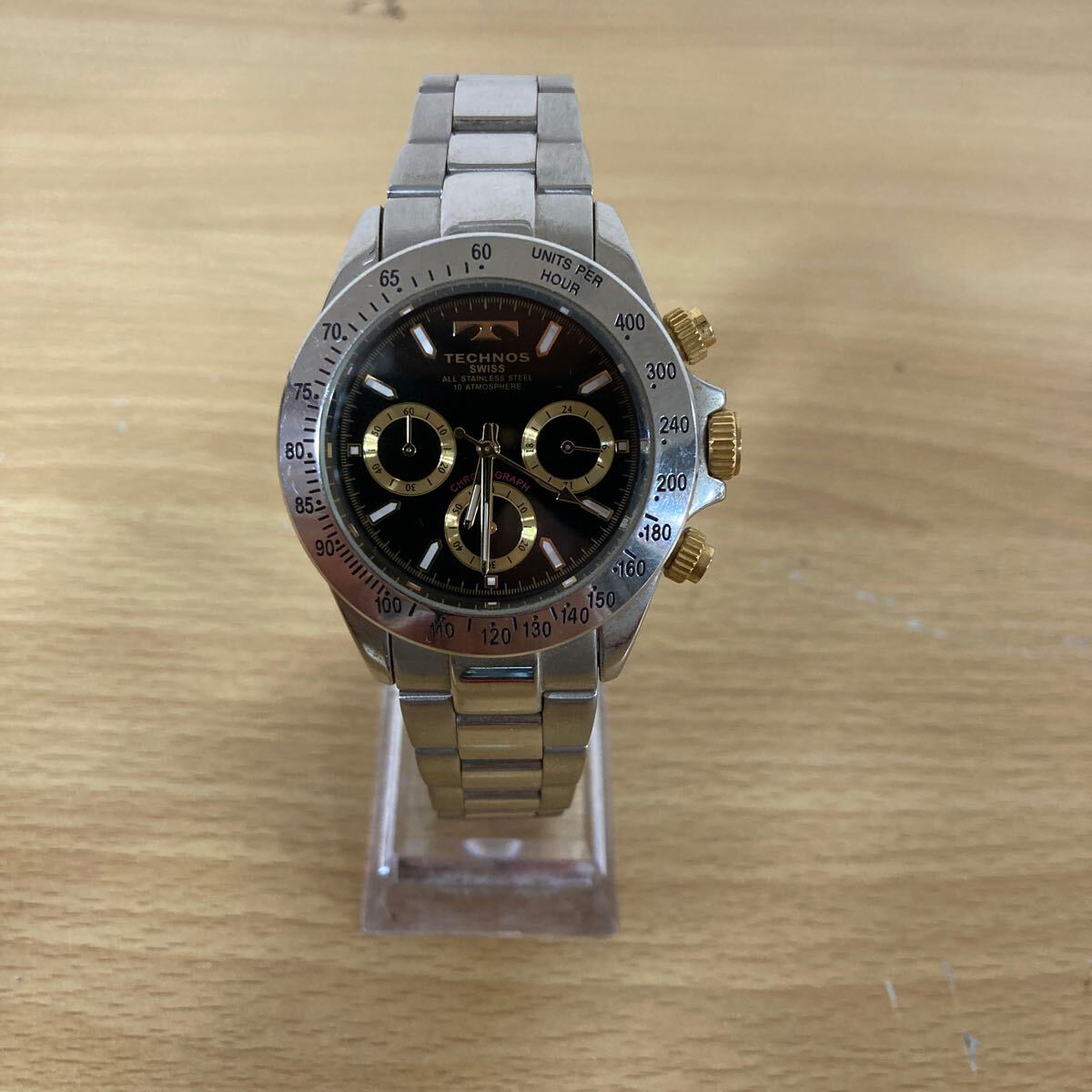 【やや傷や汚れあり】TECHNOS テクノス TGM615 CHRONOGRAPH クロノグラフ クォーツ QZ メンズ 腕時計 5 サ ス 12の落札情報詳細 - ヤフオク落札価格検索 オークフリー