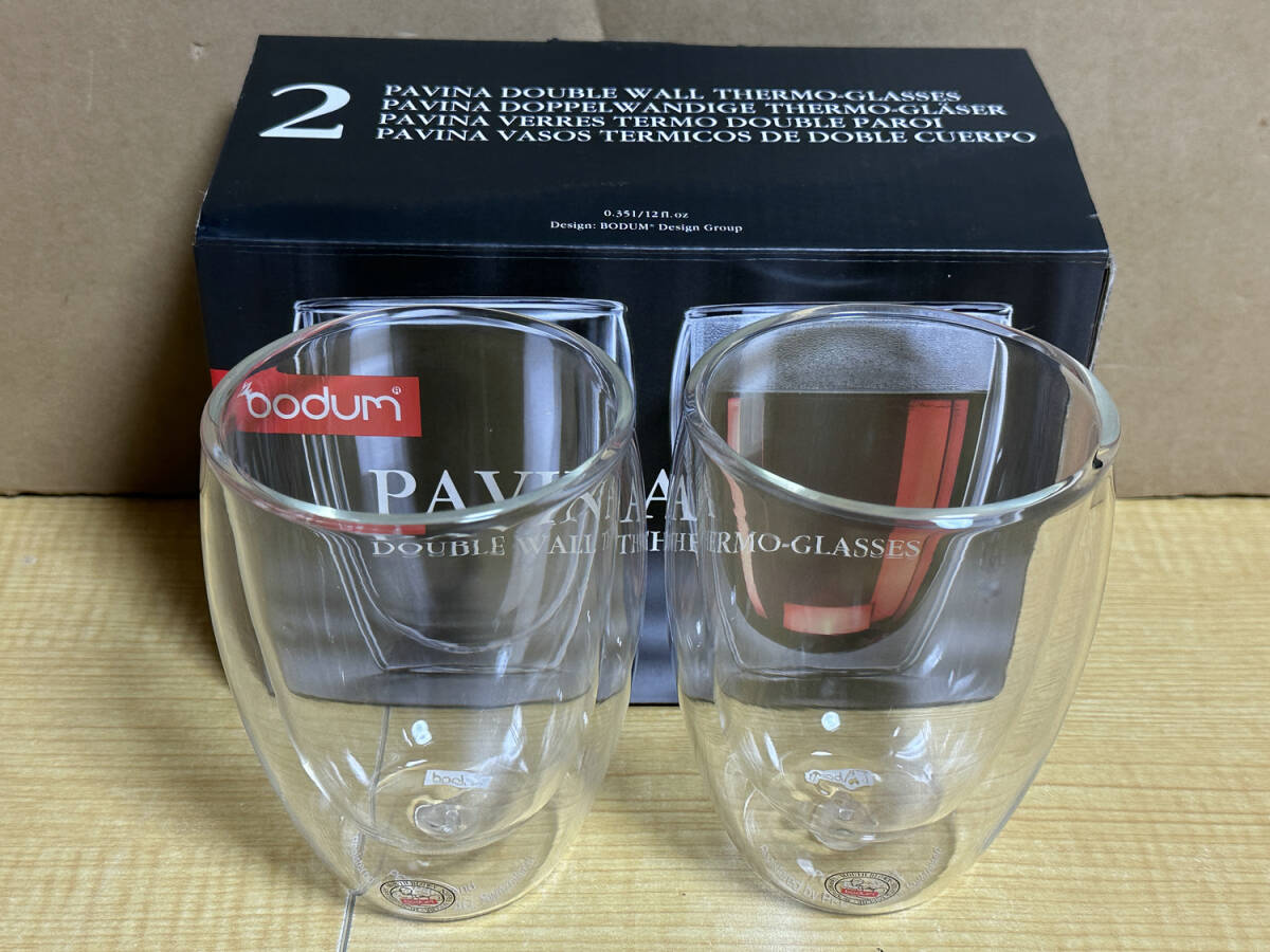 【未使用に近い】【ほぼ新品 保証付】BODUM ボダム PAVINA パヴィーナ ダブルウォール グラス 350ml 2個セット 4559-10Jの落札情報詳細 - ヤフオク落札価格検索 オークフリー