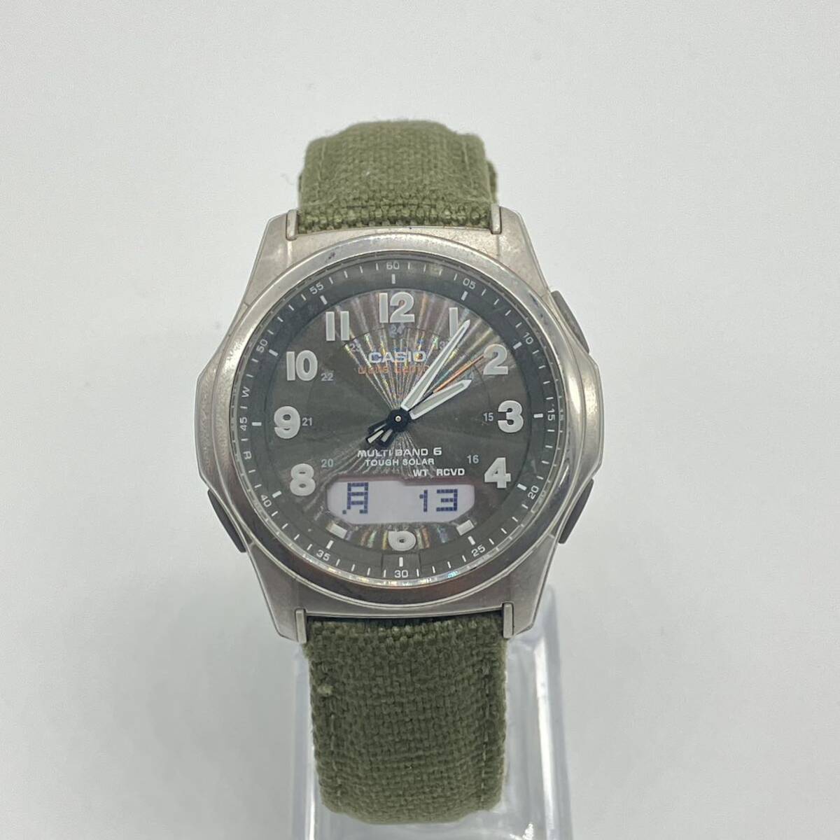 【目立った傷や汚れなし】1円〜 4F CASIO 腕時計 WVA-M630 004A 169C 5ALARMS ILLUMINATOR ...