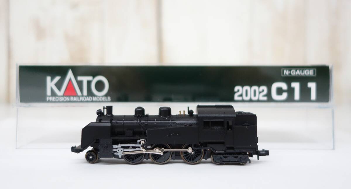 【やや傷や汚れあり】レトロコレクション 当時物 Nゲージ 鉄道模型 ＊KATO カトー ＊2002 C11 蒸気機関車 ＊株式会社 関水金属＊N-GAUGE Steam Locomotiveの ...