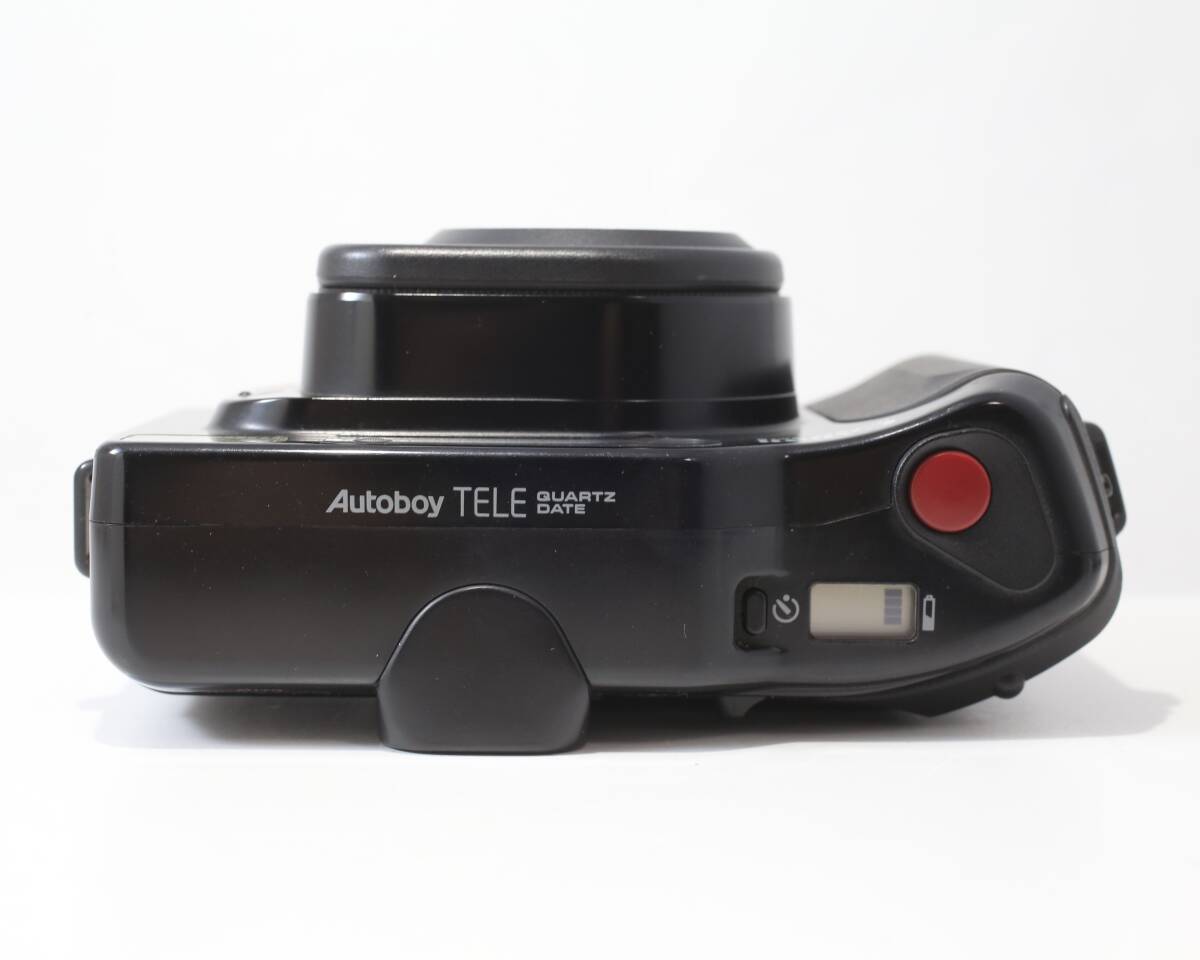 【傷や汚れあり】【シャッター/フラッシュOK】キャノン Canon Autoboy TELE QUARTZ DATE コンパクトフィルムカメラ ...