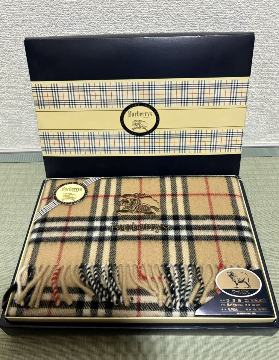 【やや傷や汚れあり】Burberrys バーバリー ひざ掛け ブランケット FGC 500 2500 バーバリーチェック キャメル 65x120cm ウール 100% 箱付きの落札情報詳細 ...