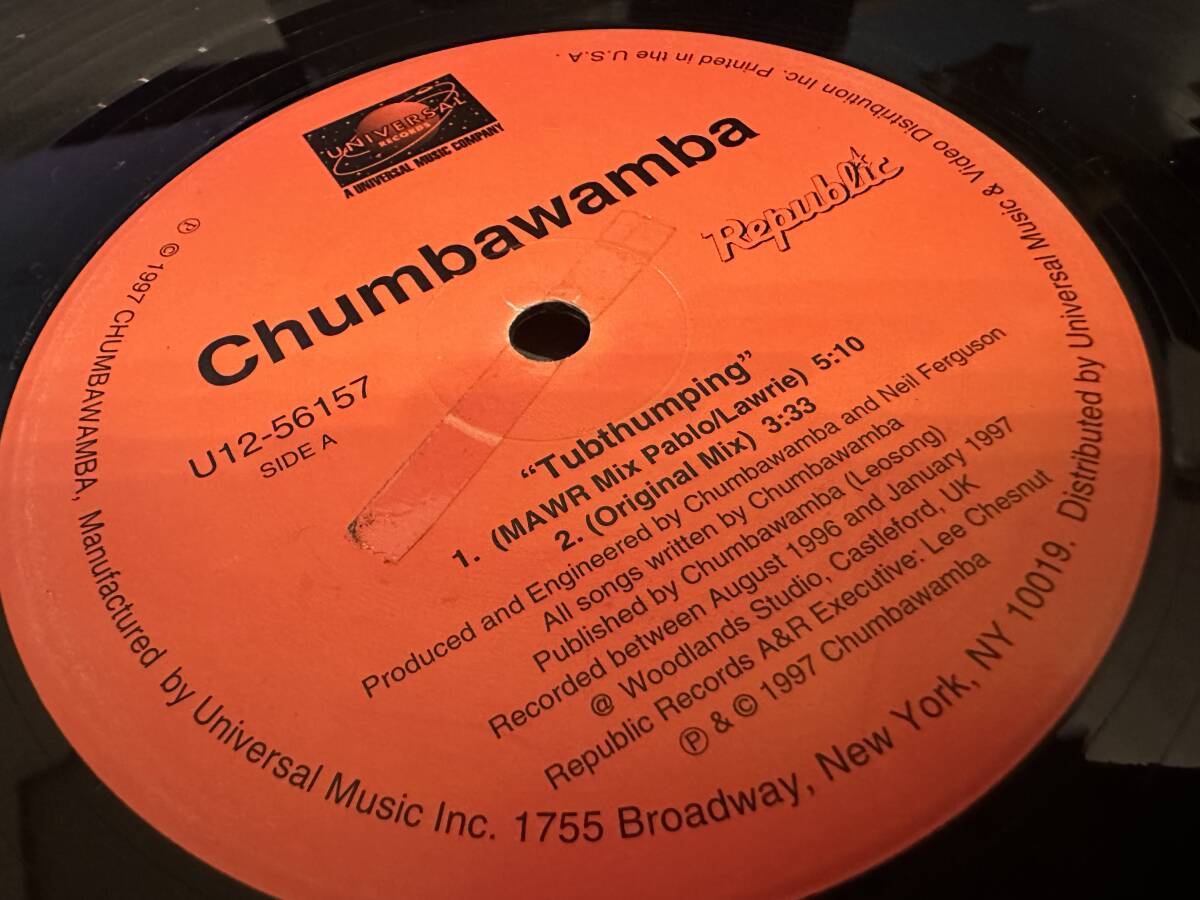 【傷や汚れあり】12”★Chumbawamba / Tubthumping / UKヒット！の落札情報詳細 - Yahoo!オークション落札 ...