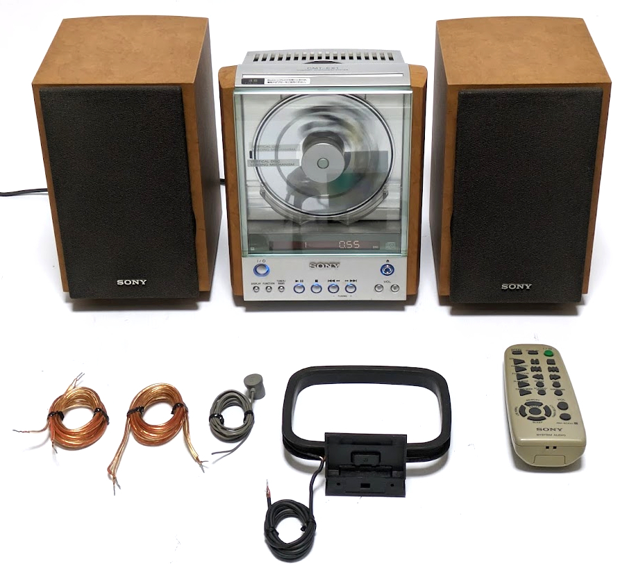 【やや傷や汚れあり】SONY ソニー CMT-EX1 システムコンポ ミニ CD プレーヤー コンパクト コンポーネント COMPACT ...