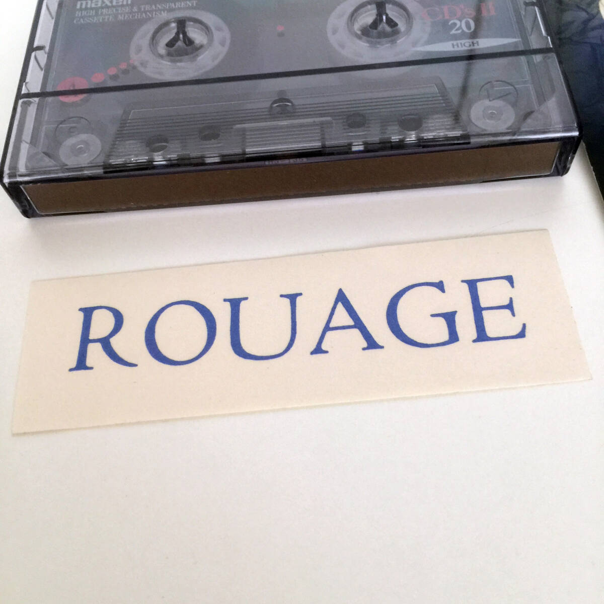 【目立った傷や汚れなし】即決 当時もの デモテープ ROUAGE Mist of tears 黒・ブラック版 ルアージュ V系 black 生写真 ステッカー 正規品 オリジナル ヴィジュアル ...