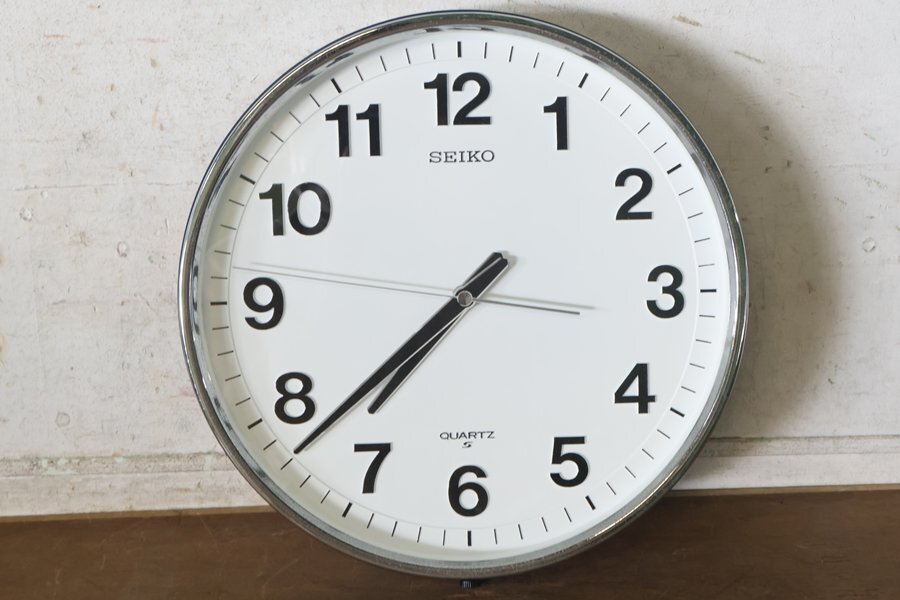 【傷や汚れあり】TB526セイコー 丸時計 電池式 QA502N SEIKO/掛時計/壁掛/アナログ/クウォーツ/クオーツ/昭和レトロ/教室時計/ジャンク/古道具タグボートの落札情報詳細 ...