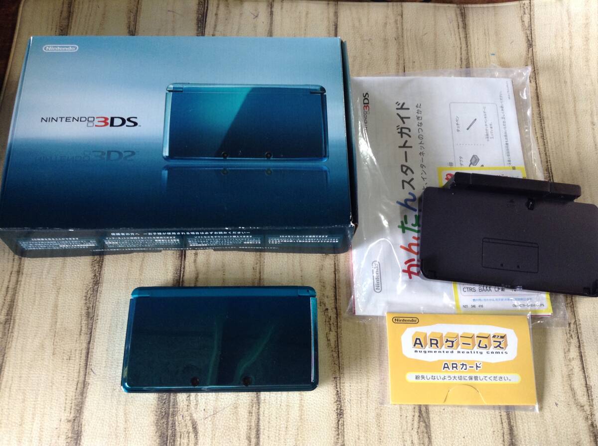 【やや傷や汚れあり】Nintendo 3DS console w/box tested 任天堂 3DS 本体1台 箱付 動作確認済 D768A ...