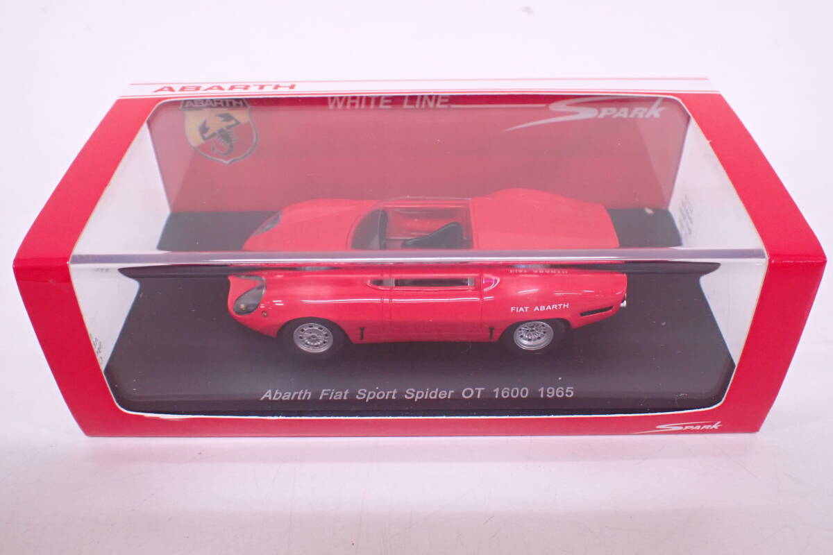 【未使用】1円~ 未開封 Spark 1/43スケール ミニカー アバルト フィアット S1319 Abarth Fiat Sport Spider OT 1600 1965 A05199Tの ...