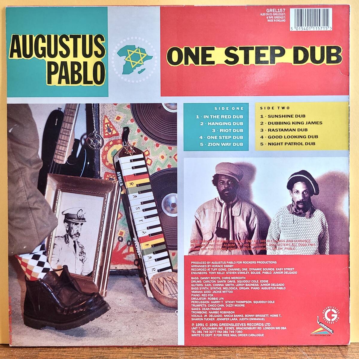 【目立った傷や汚れなし】AUGUSTUS PABLO / ONE STEP DUB [ Greensleeves ] UK Orig盤LPの ...