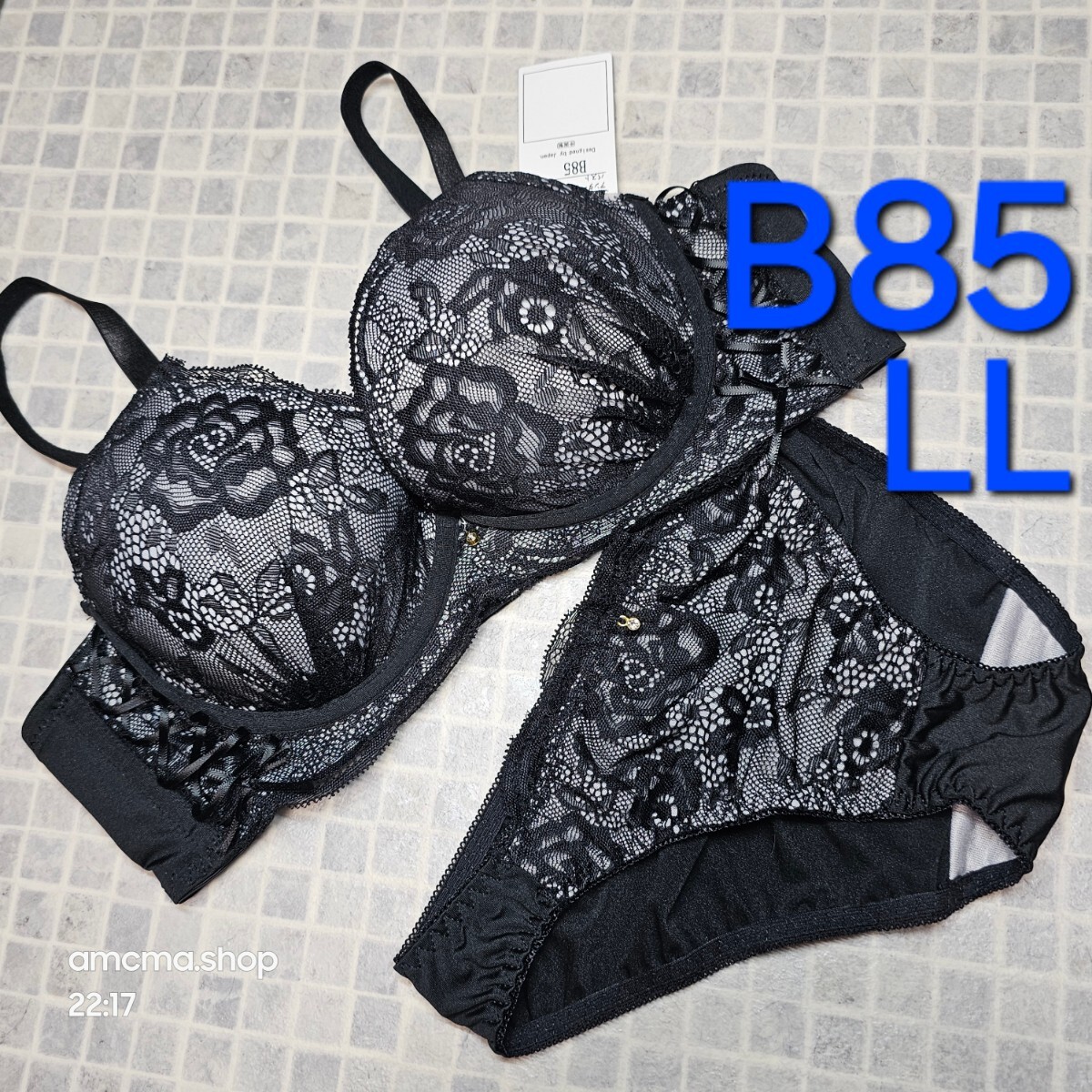 【未使用】200円スタート 12-7 新品 B85 LL ブラジャー＆ショーツセット ラグジュアリー 豪華 の落札情報詳細 - ヤフオク落札価格検索 オークフリー