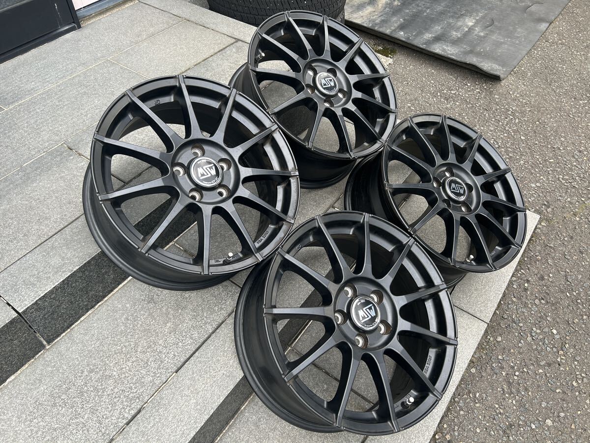 【やや傷や汚れあり】 MSW Designed by O・Z 17インチ MSW85-2 7J +53 5H-112 4本 ホイール OZ ...