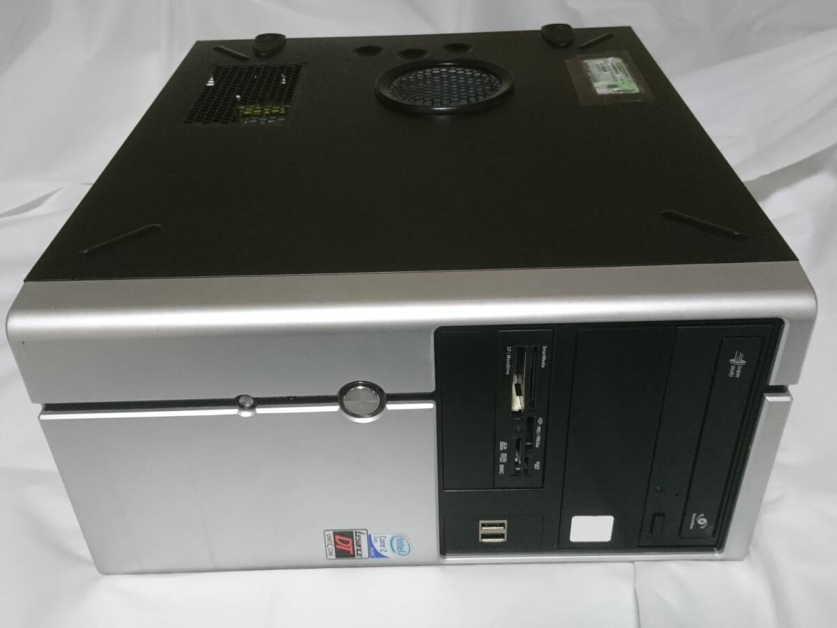 【やや傷や汚れあり】Mouse computer PC core2Duo E7300 2.66ghz RAM4GB HDD500GB(動作時間 ...