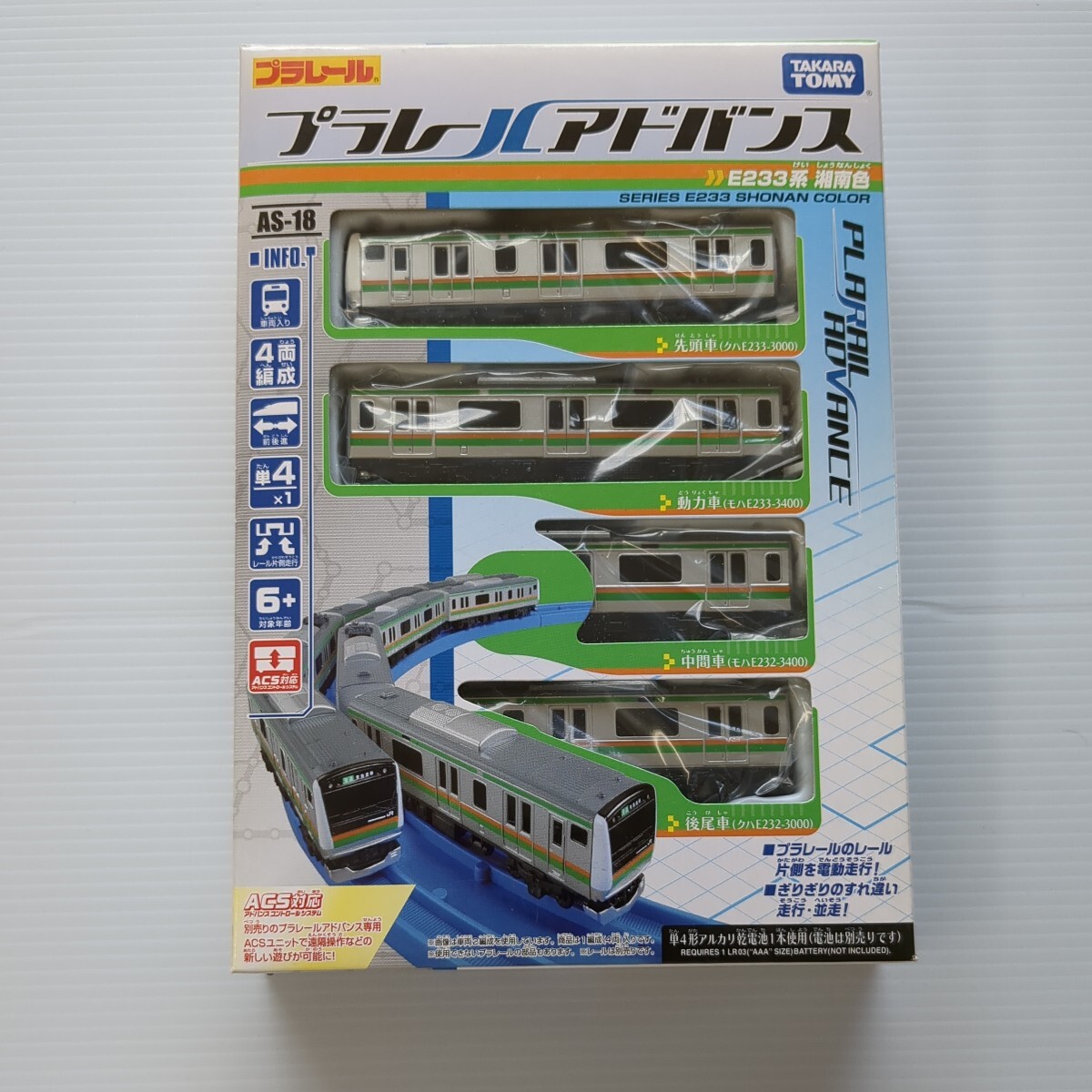 【目立った傷や汚れなし】プラレールアドバンス E233系湘南色（ACS対応） AS-18の落札情報詳細 - ヤフオク落札価格検索 オークフリー