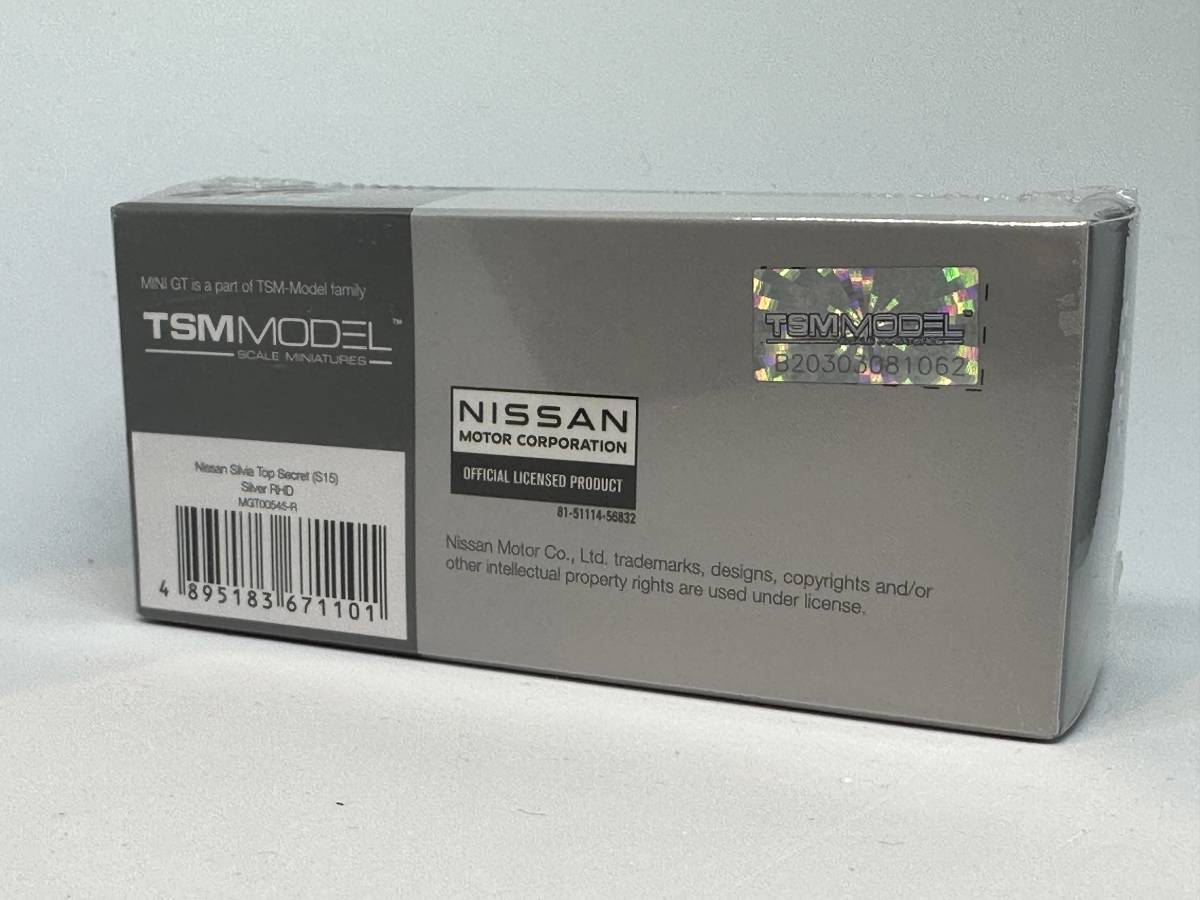 【未使用】MINI GT ミニGT 1/64 MGT00545 日産 シルビア Top Secret S15 シルバーの落札情報詳細 ...