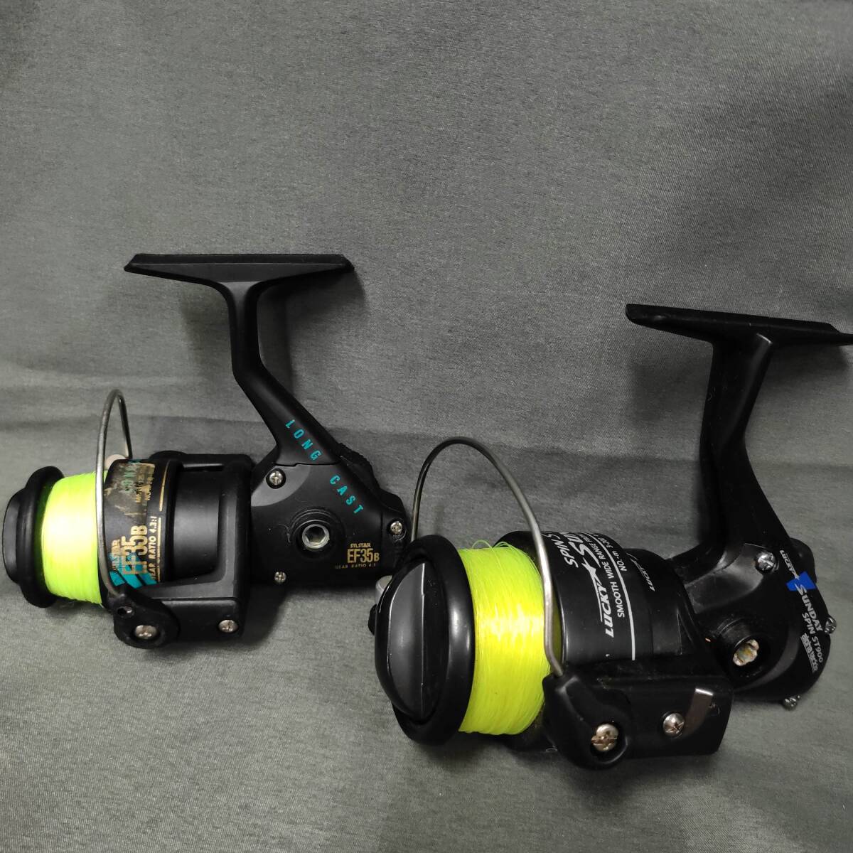 【傷や汚れあり】060621 265888 Daiwa ダイワ ST900/ LONG CAST SILSTAR EF35B リール 2点 ...