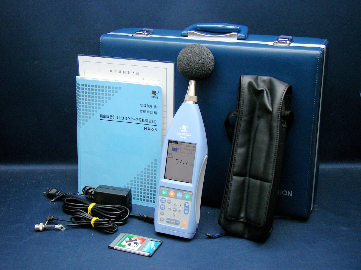 【目立った傷や汚れなし】RION リオン NA-28 NA28 精密騒音計 1/3オクターブ分析機能付 検定2027年6月 中古の落札情報詳細 ...