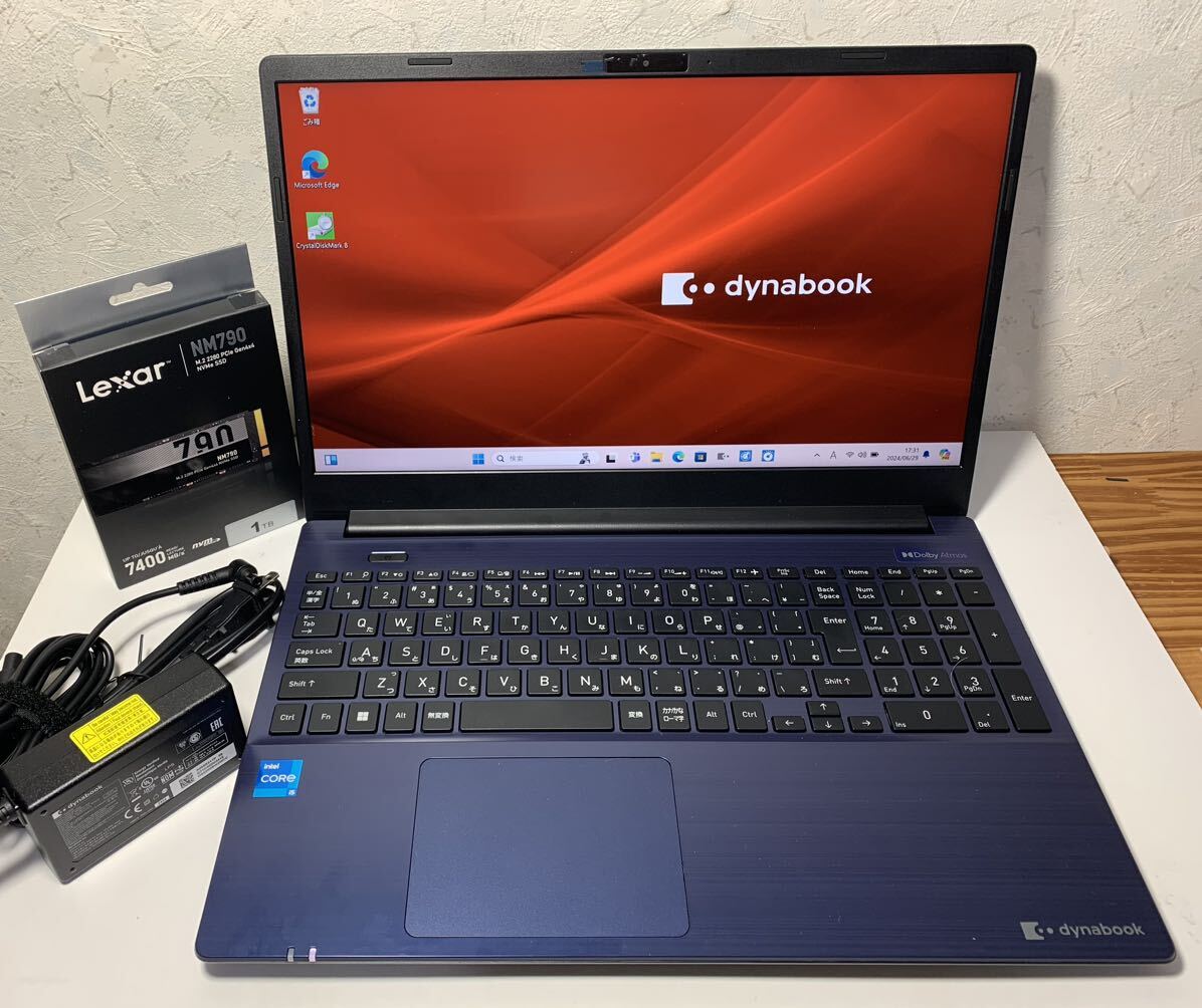 【目立った傷や汚れなし】2022年★dynabook C6/V ★第12世代★Core i5 1235u(10コア/12スレ)★新品超高速1TB(Gen4)★メモリ16GB★Iris Xe ...