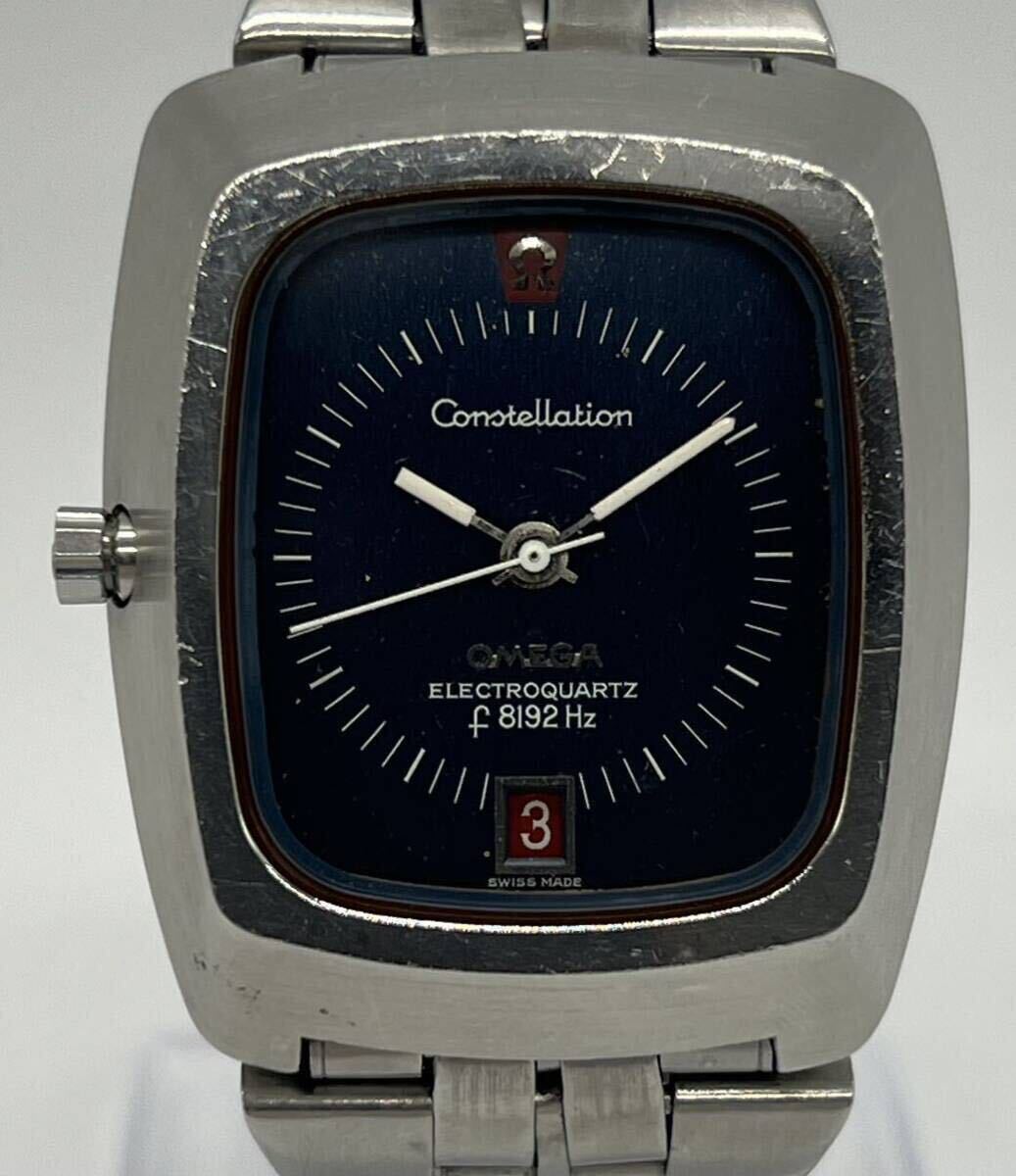 【傷や汚れあり】オメガ OMEGA コンステレーション エレクトロクォーツ f8192Hz Ref196.005 Cal.1300 SS ...