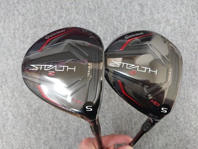 【未使用】テーラーメイド STEALTH2 ステルス2 HD フェアウェイウッド FW 3W＆5W 2本 純正カーボン TENSEI RED TM50 (’22) (S) 日本 カバー無 未 ...