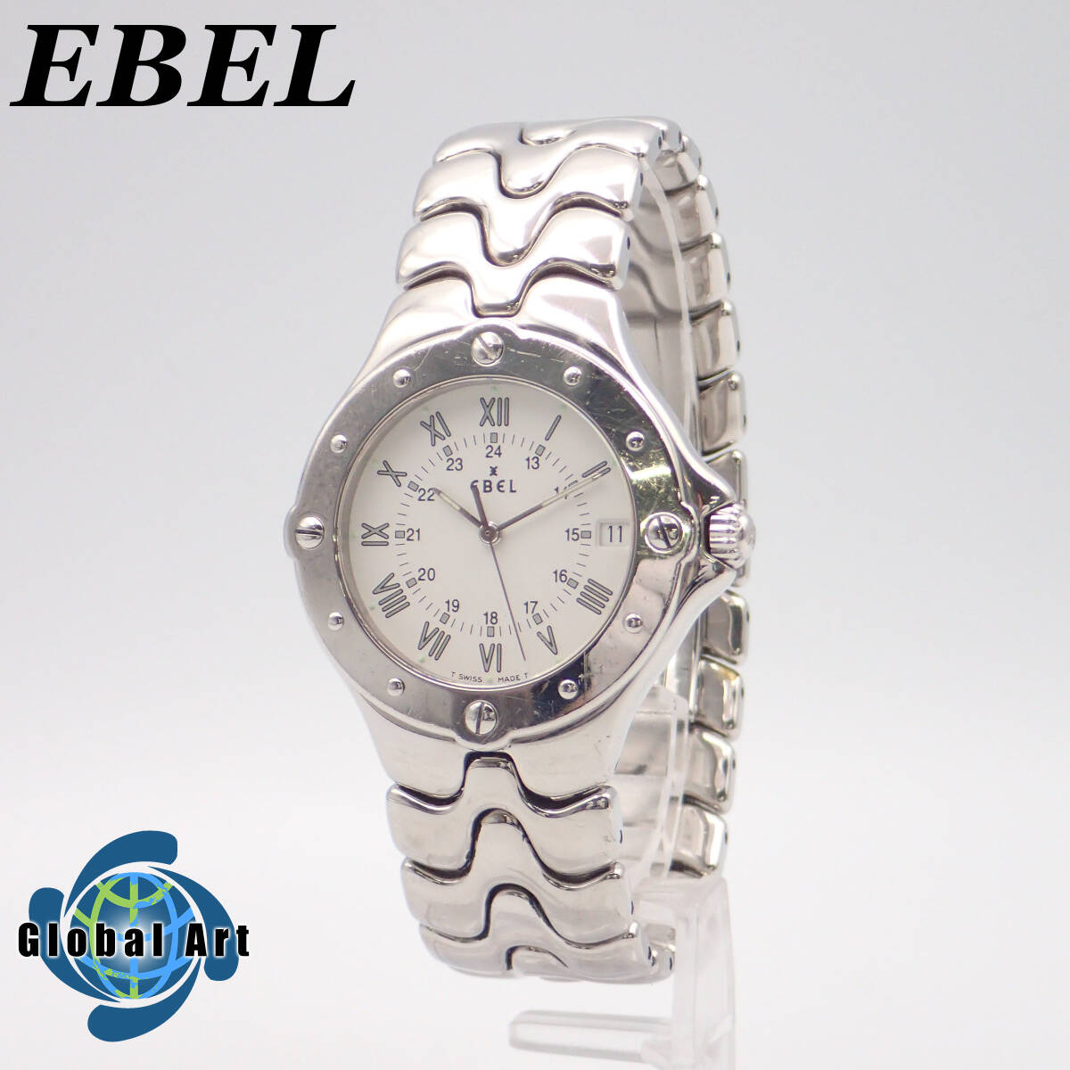【傷や汚れあり】え06367/EBEL エベル/スポーツウエーブ/クオーツ/メンズ腕時計/ローマン/文字盤 ホワイト/E9187632の落札情報詳細 - Yahoo!オークション落札価格検索 ...