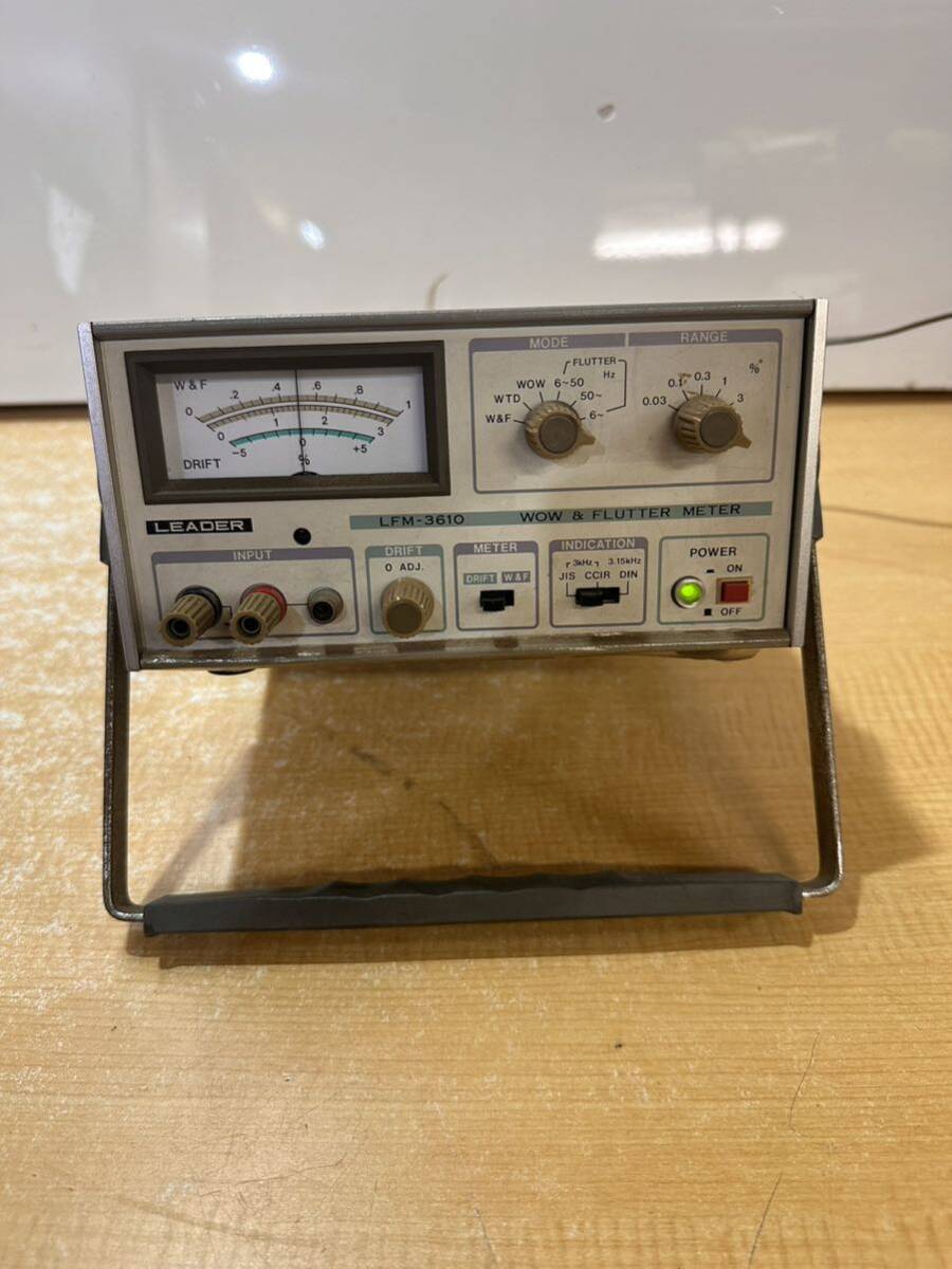 LEADER LFM-3616 WOW & Flutter Meter ジャンク品の落札情報詳細 - Yahoo!オークション落札価格検索 ...